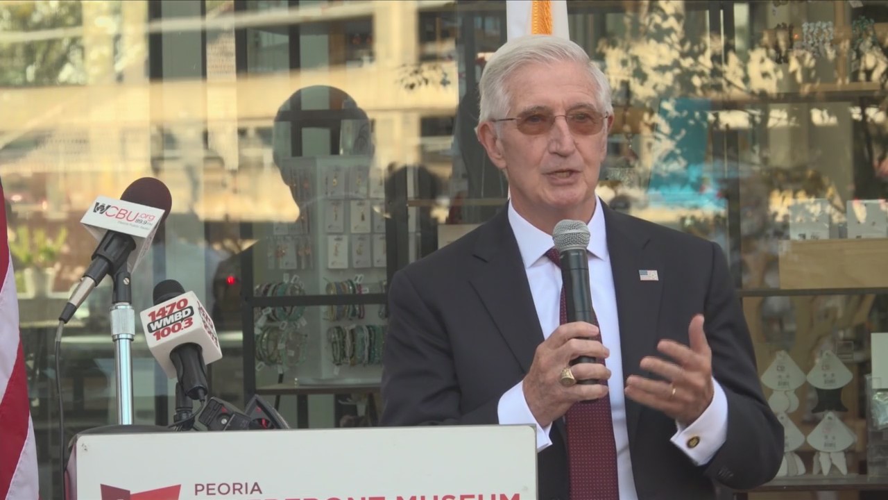 Former Bush chief of staff, Andrew Card, delivers remarks in Peoria on ...