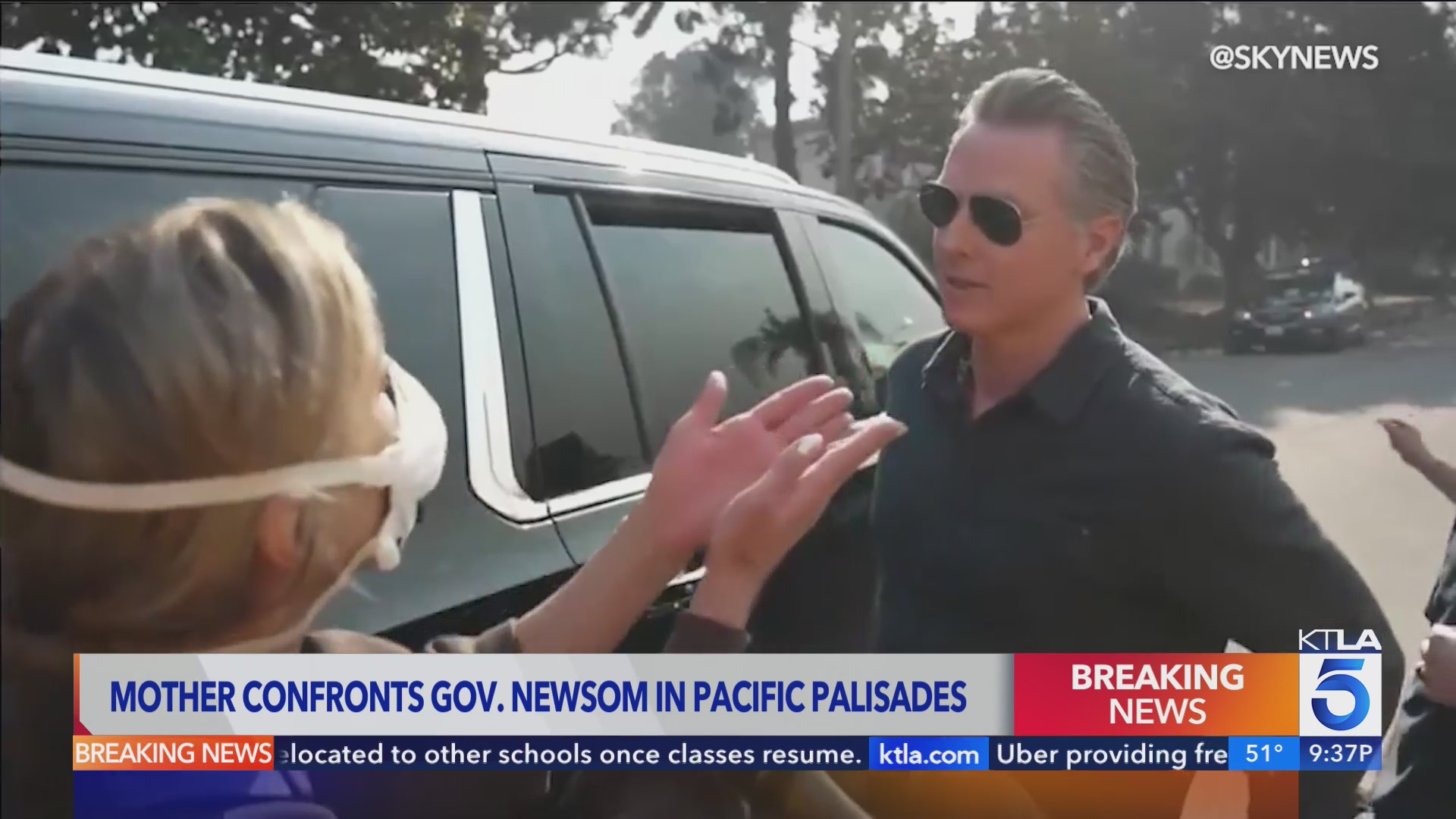 Mother confronts Governor Newsom in Pacific Palisades – KTLA