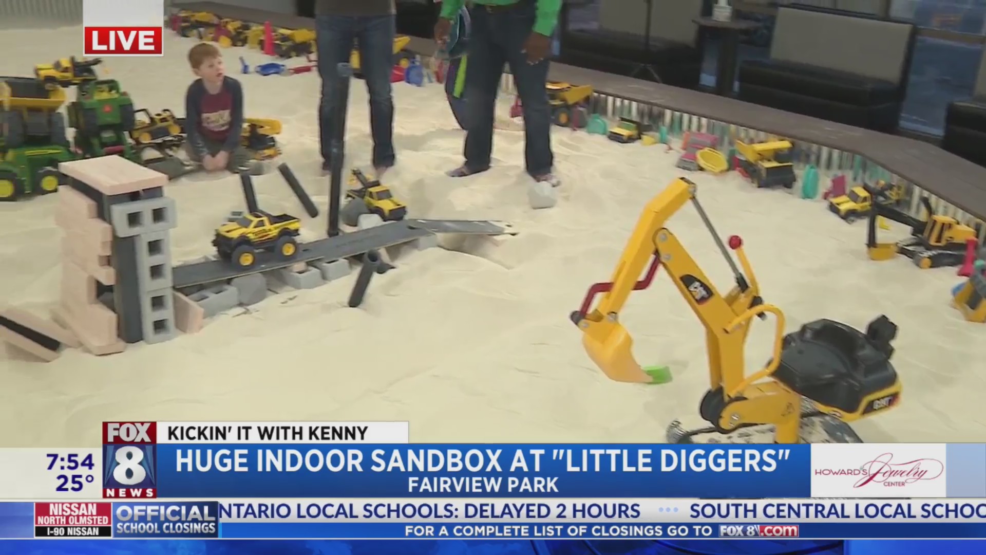 Kenny’s having fun in a huge sandbox at Little Diggers – Fox 8 ...