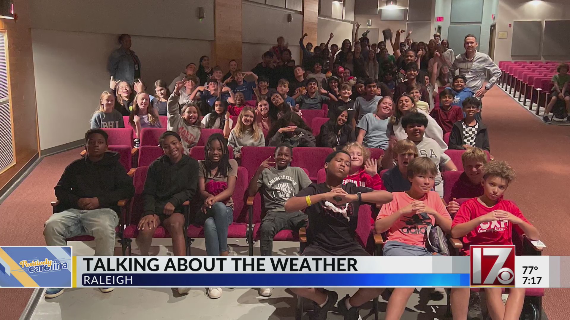 CBS 17 Meteorologist visits Raleigh middle school to talk weather ...
