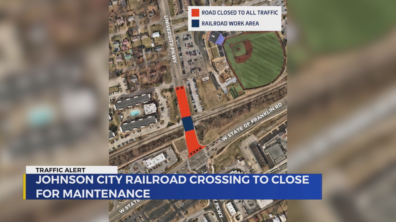 Johnson City railroad crossing to close for maintenance – WJHL | Tri ...