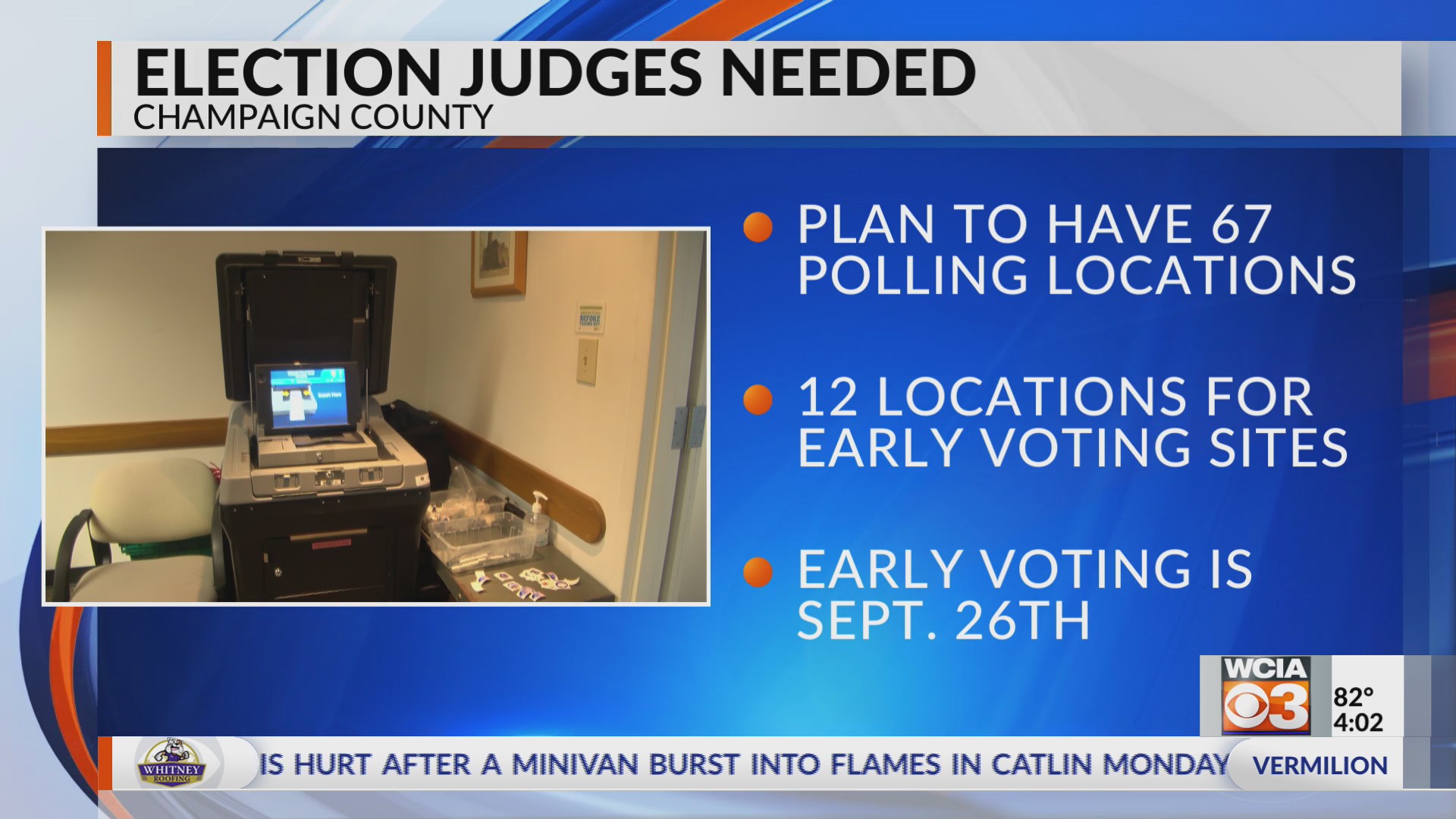 Champaign County seeking election judges ahead of November – WCIA.com