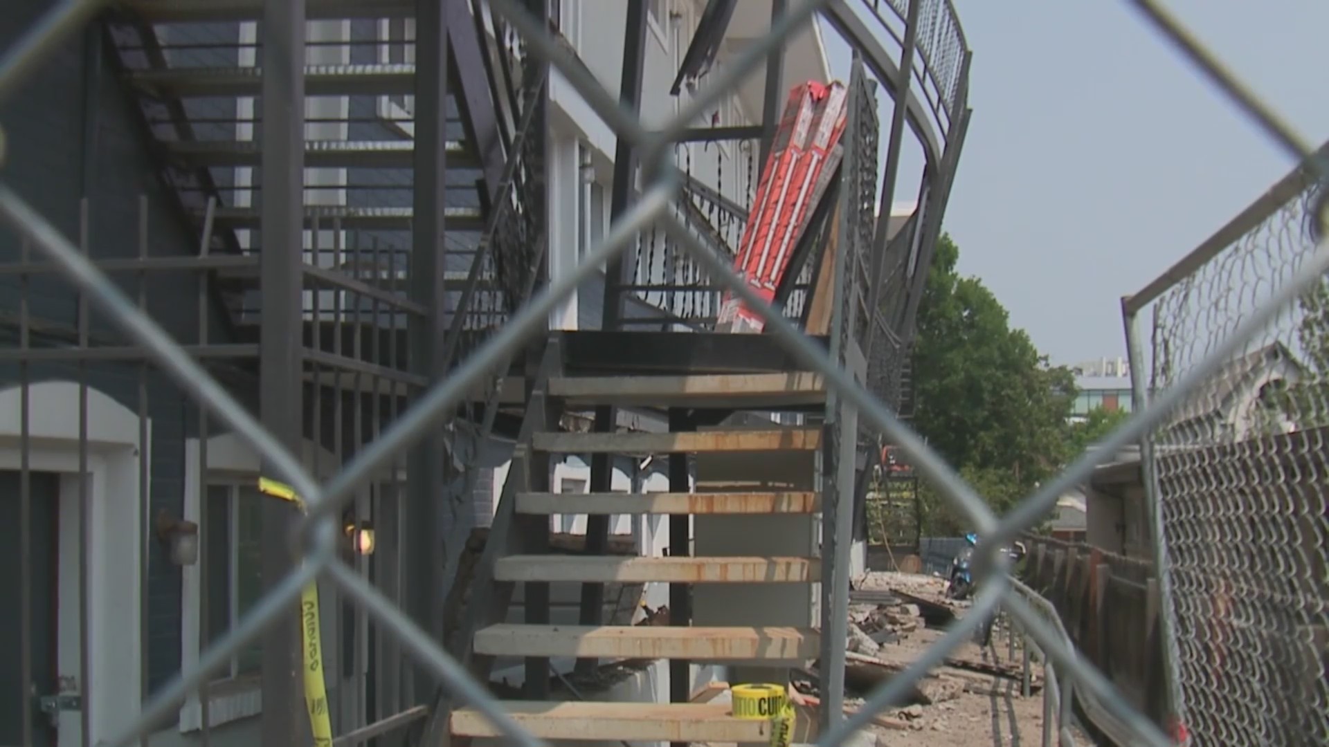 Balcony, stairway collapse at apartment building in un-permitted ...