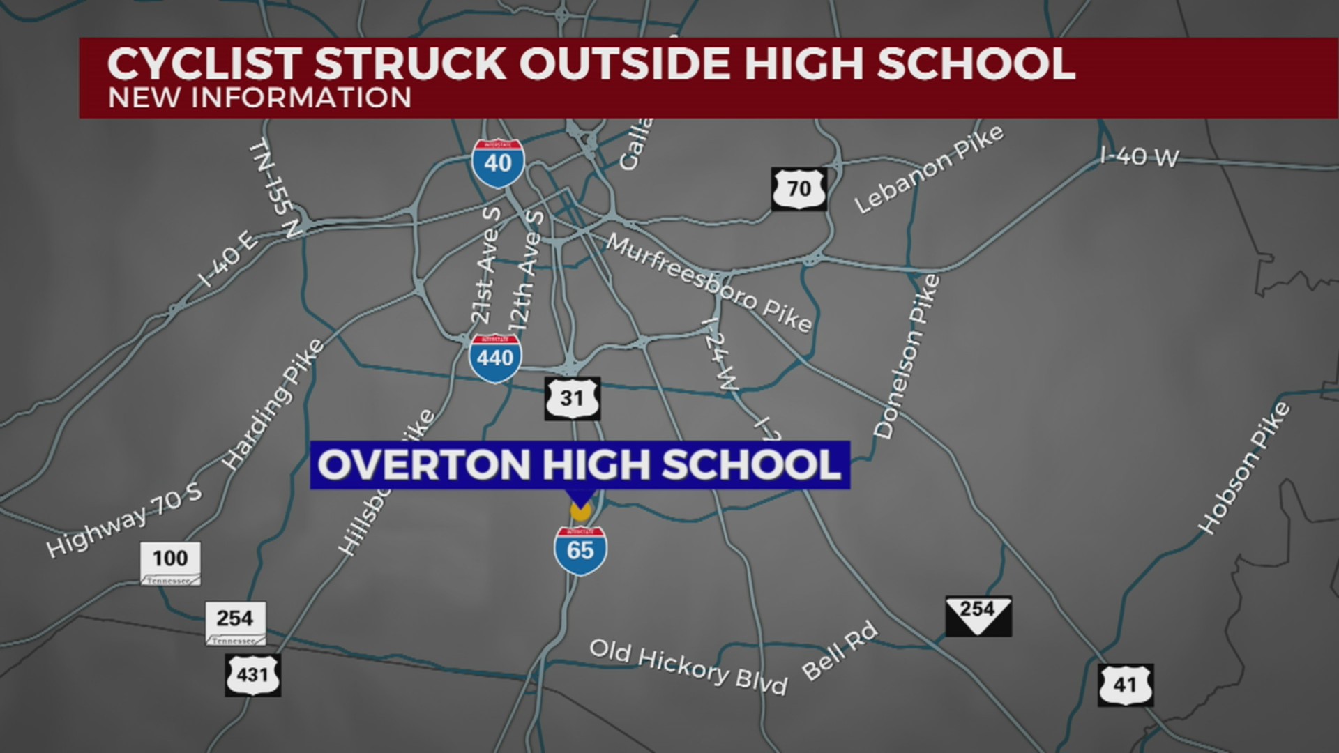 Cyclist hit by vehicle outside Overton High School – WKRN News 2