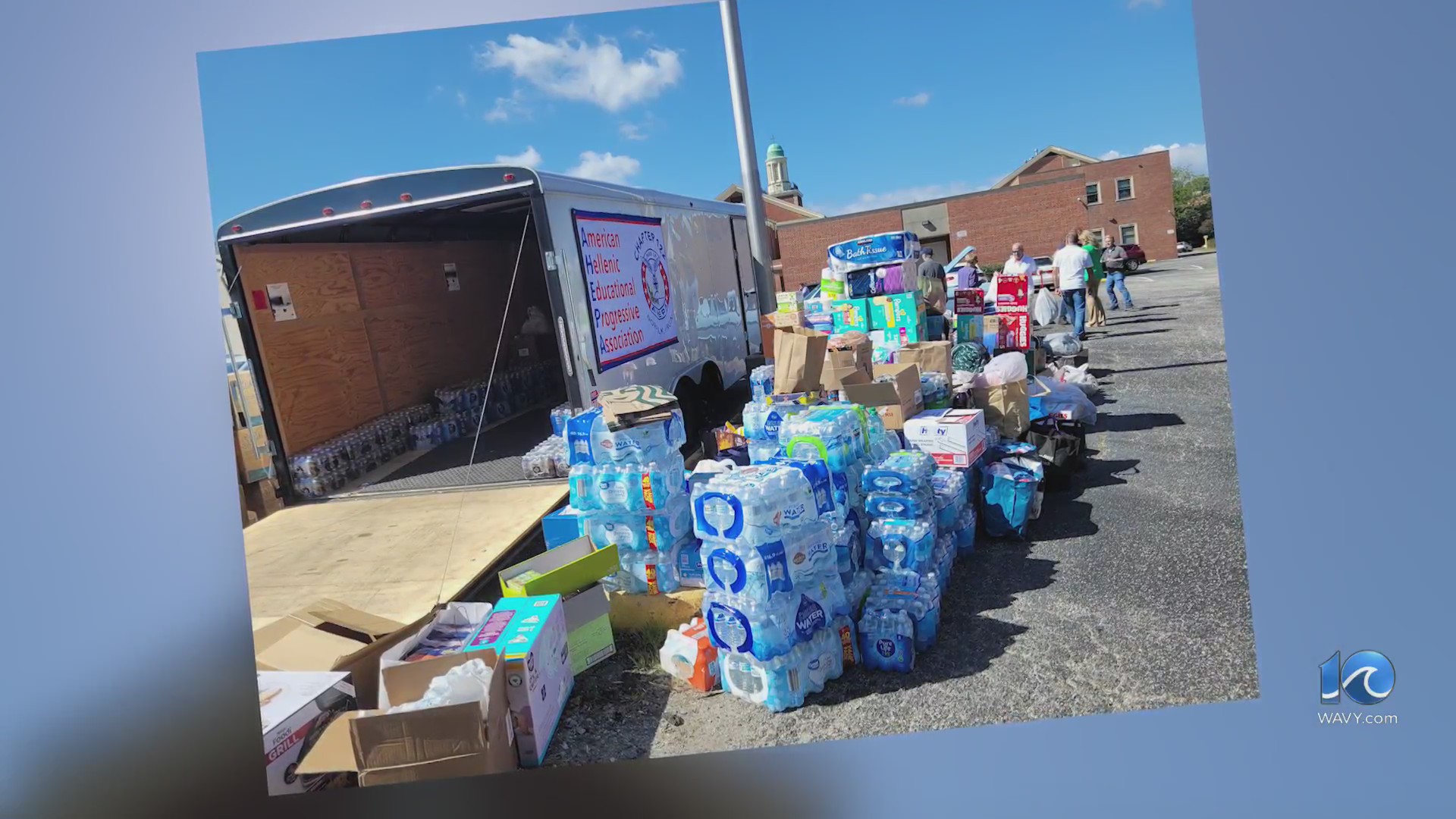 Local nonprofit fraternal organization hosted a hurricane relief drive ...