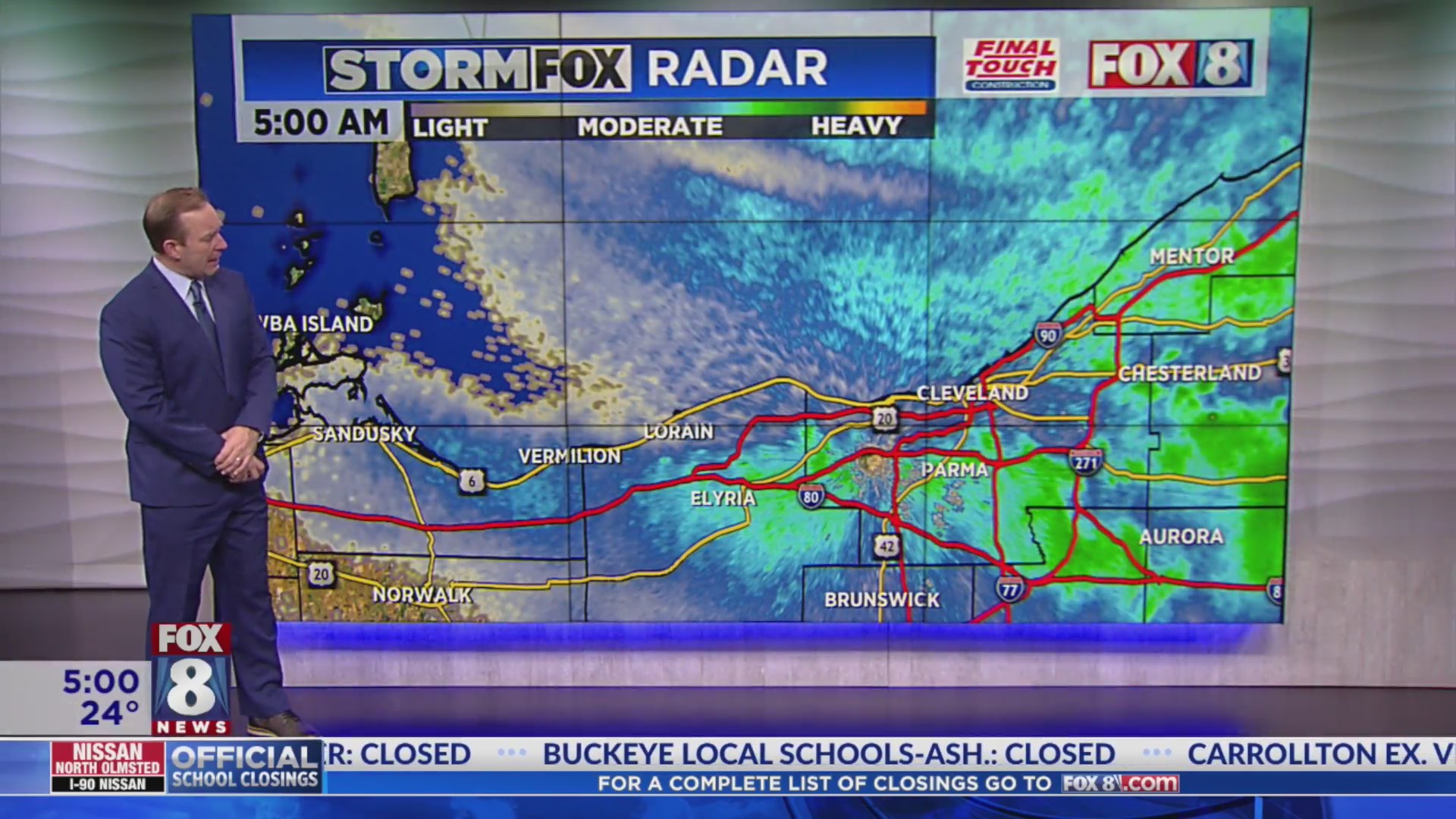 TRACKING: Snow squalls and low visibility — how much to expect – Fox 8 ...