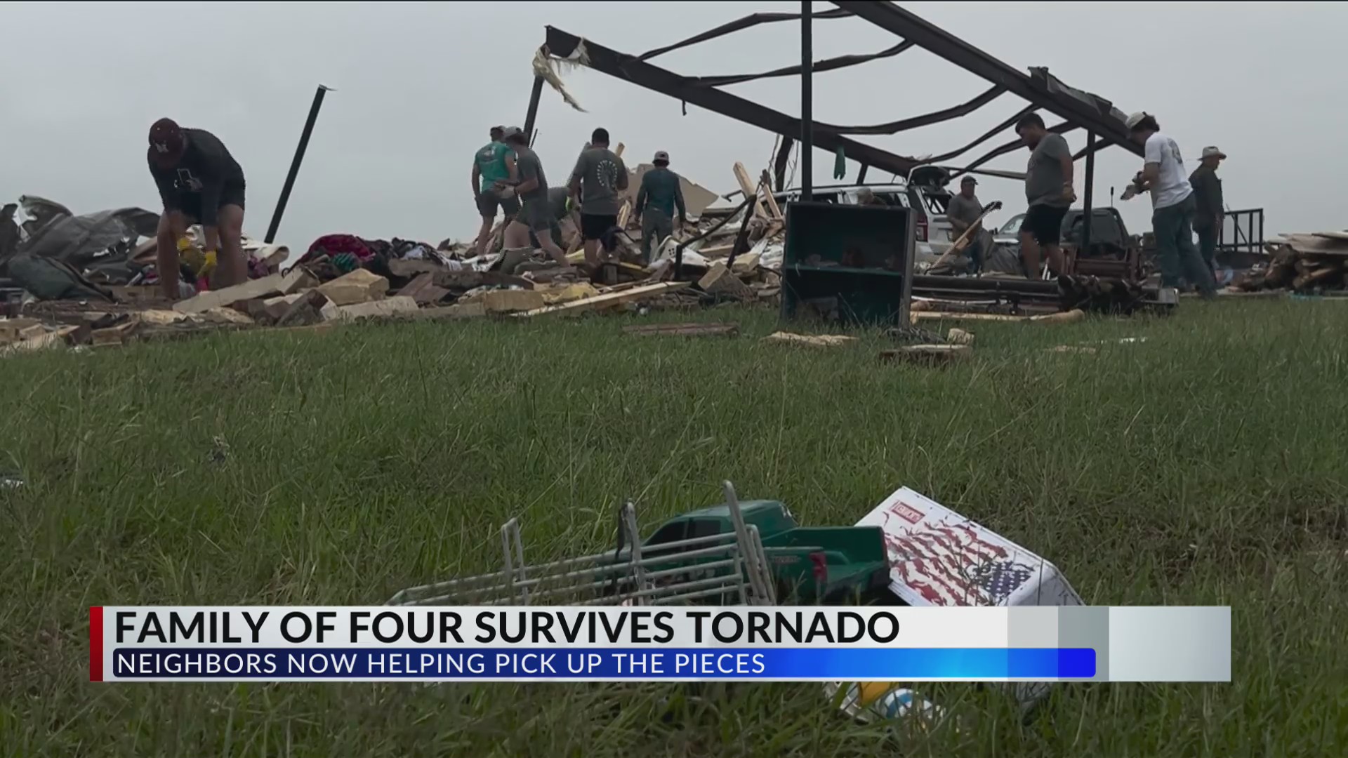 ‘They were whirled around inside’: Hawley family of 4 survives tornado ...