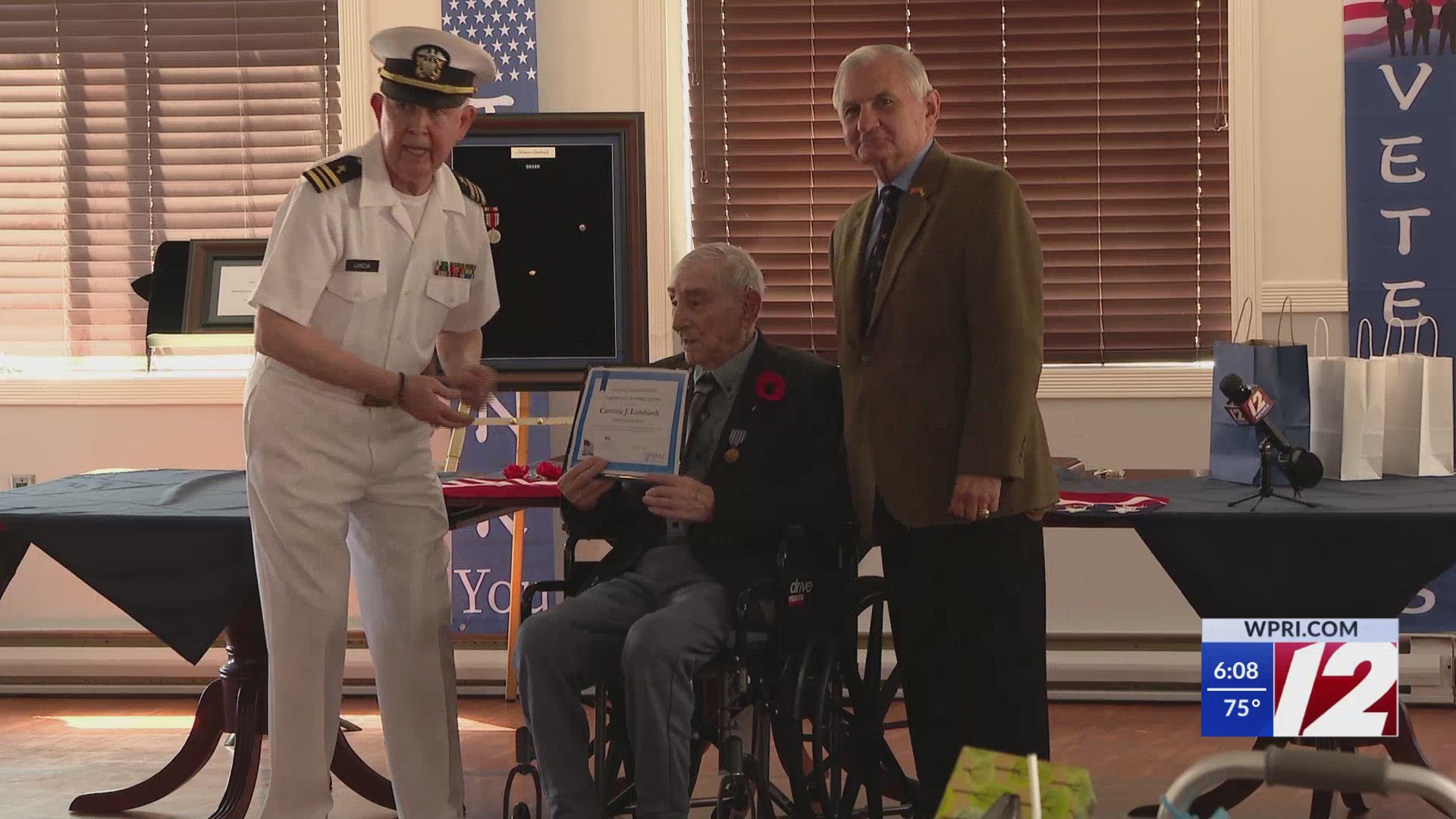 Sen. Reed honors 96-year-old WWII Veteran with medal ceremony – WPRI.com