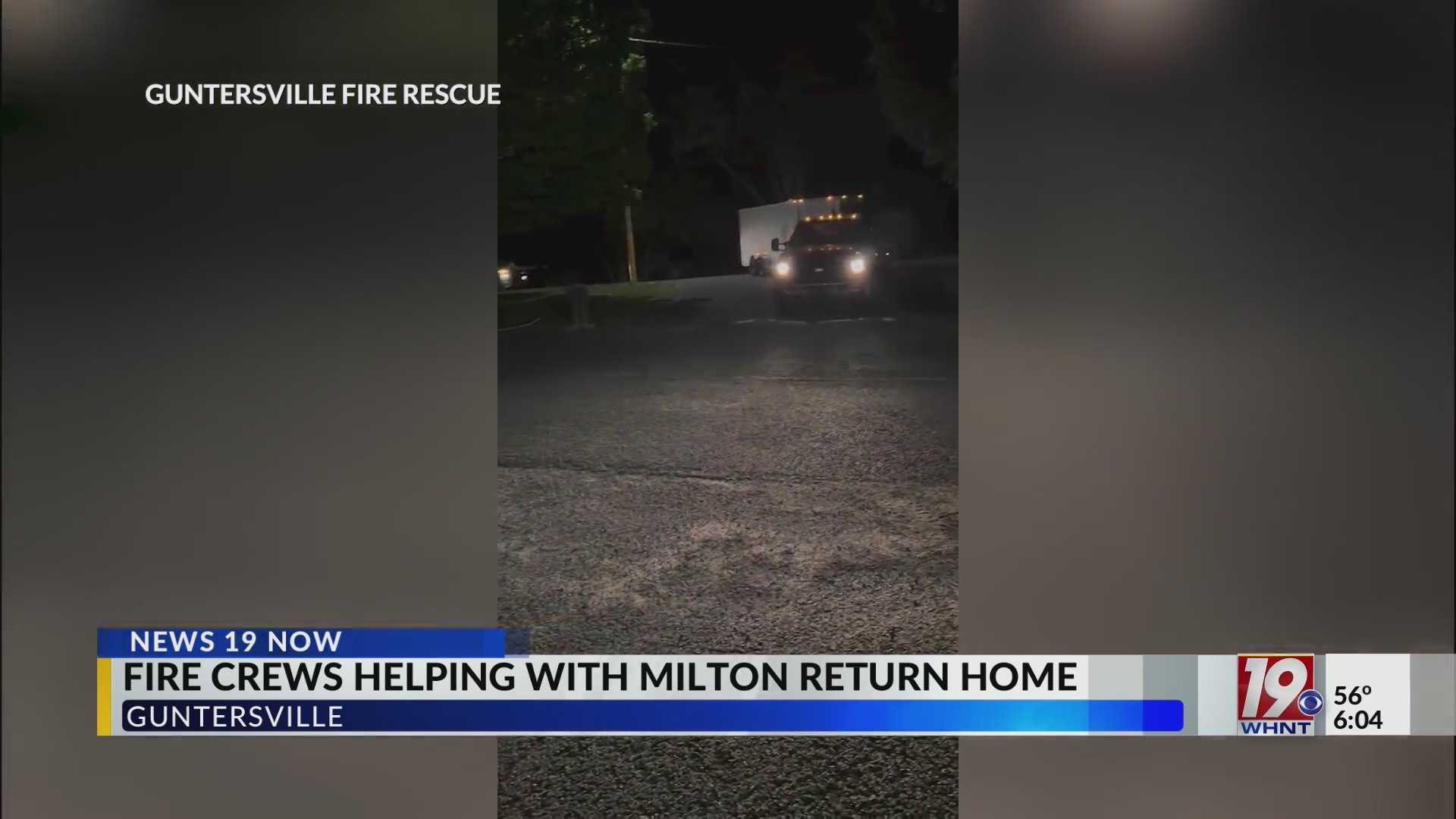 Fire Crews Helping With Milton Return Home | Oct. 15, 2024 | News 19 at ...