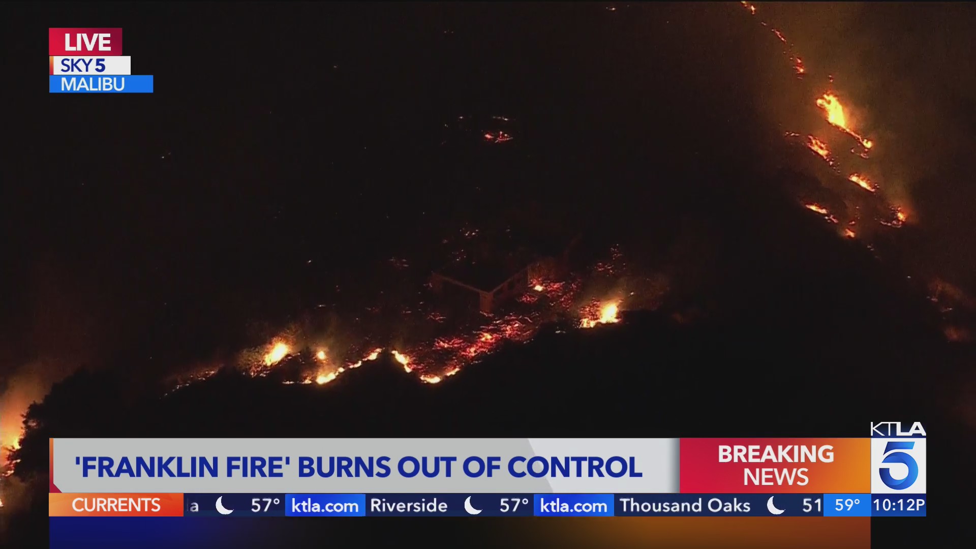 Pepperdine students shelter in place amid Franklin Fire – KTLA