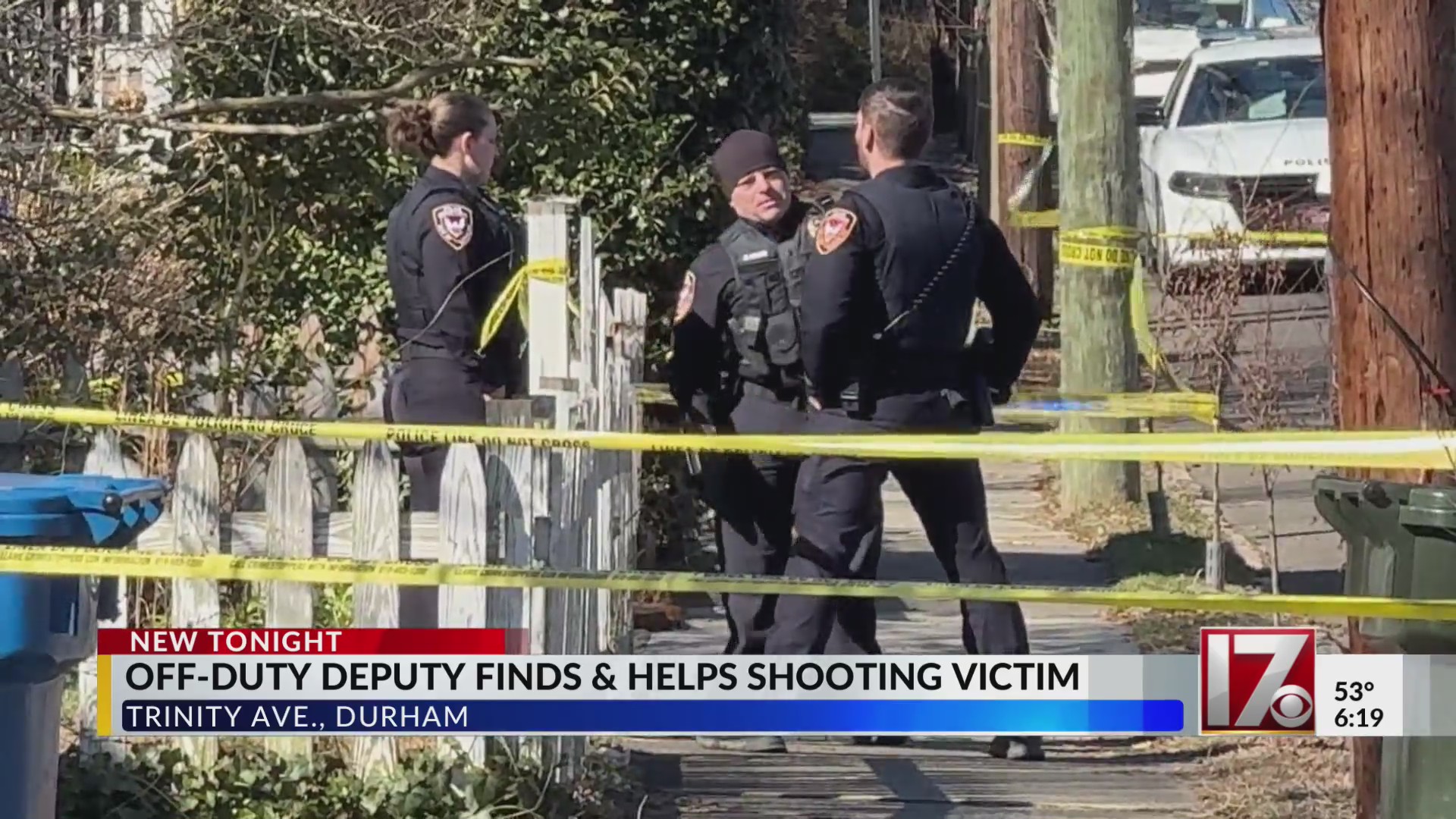 Off-duty deputy finds Durham shooting victim: Police – CBS17.com