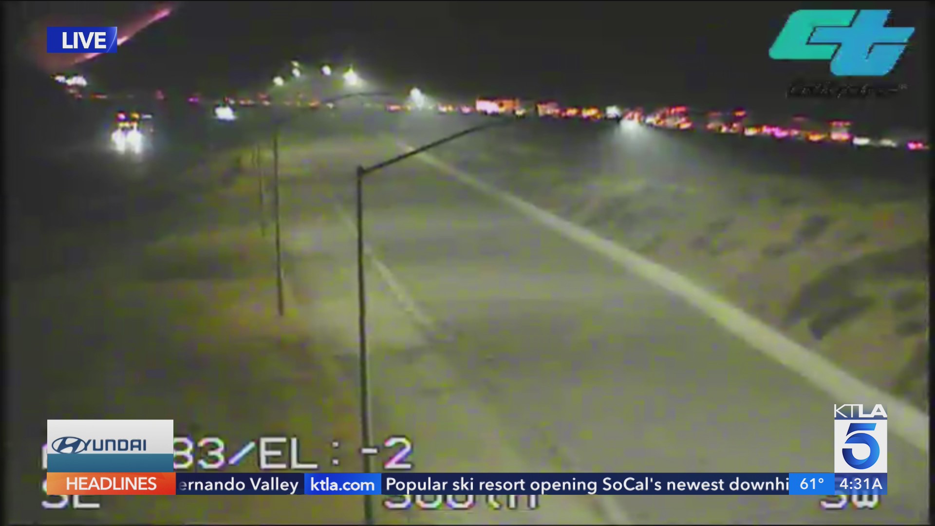 Lebec brush fire causes slowing on 5 Freeway through Grapevine – KTLA