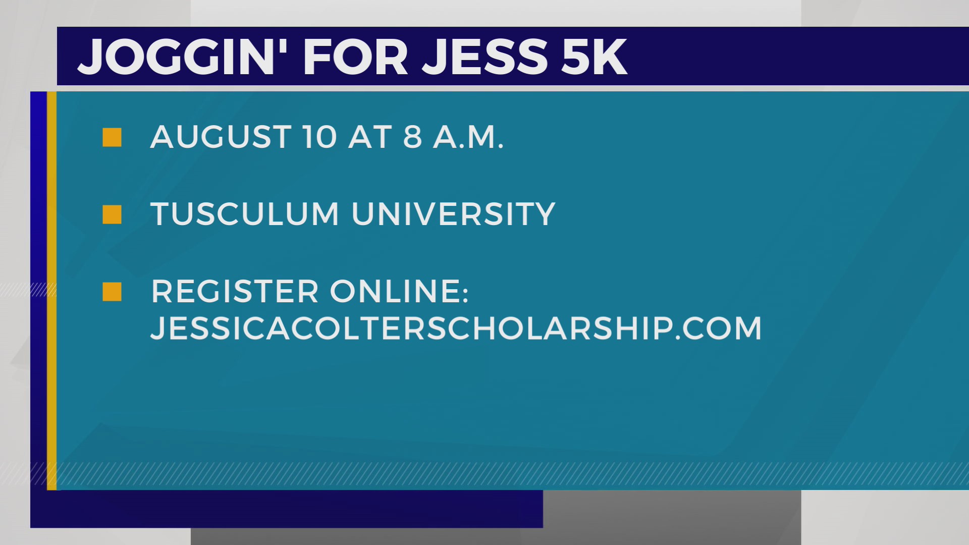 Upcoming Joggin’ for Jess 5K raising money for local students – WJHL ...