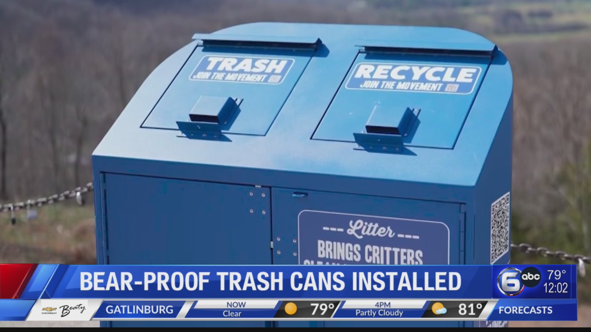 Bear-proof trash cans installed along TN scenic byways – WATE 6 On Your ...