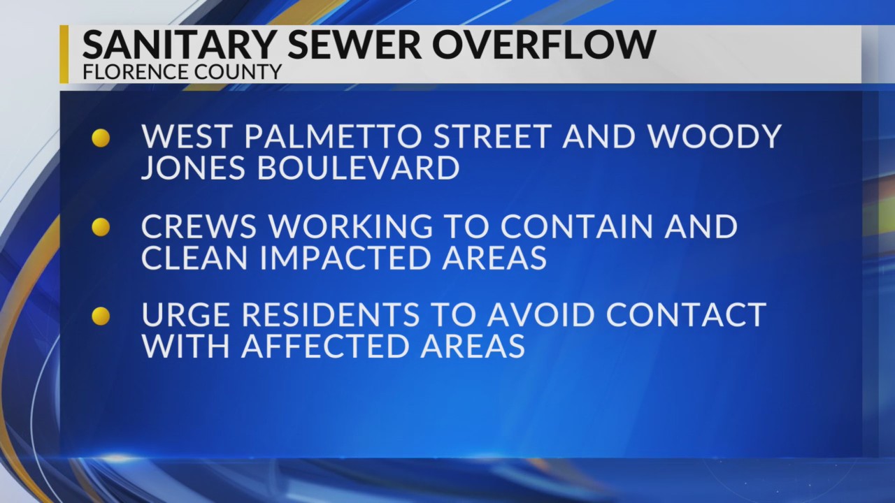 Florence officials cleaning up after 5,000 gallons of sewage overflows ...