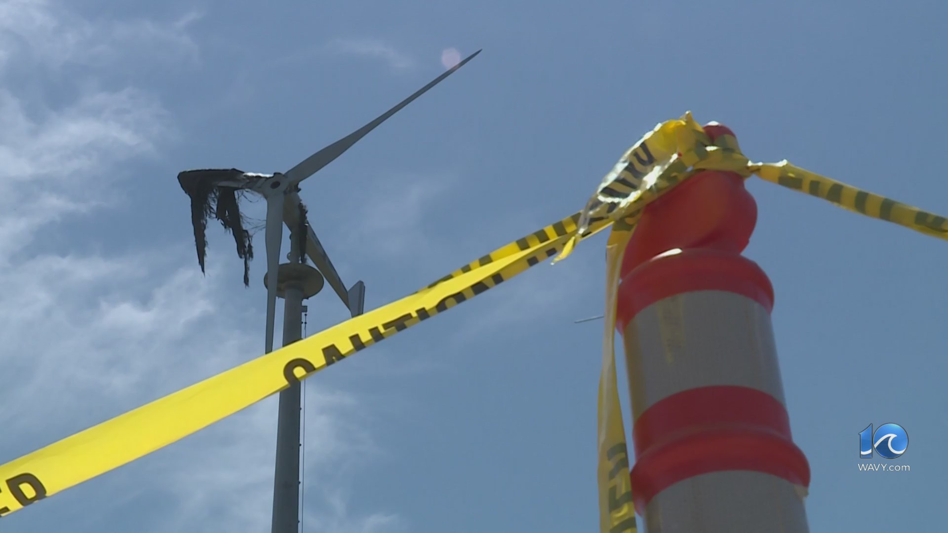 Chesapeake Bay Foundation assesses damage to wind turbine struck by ...