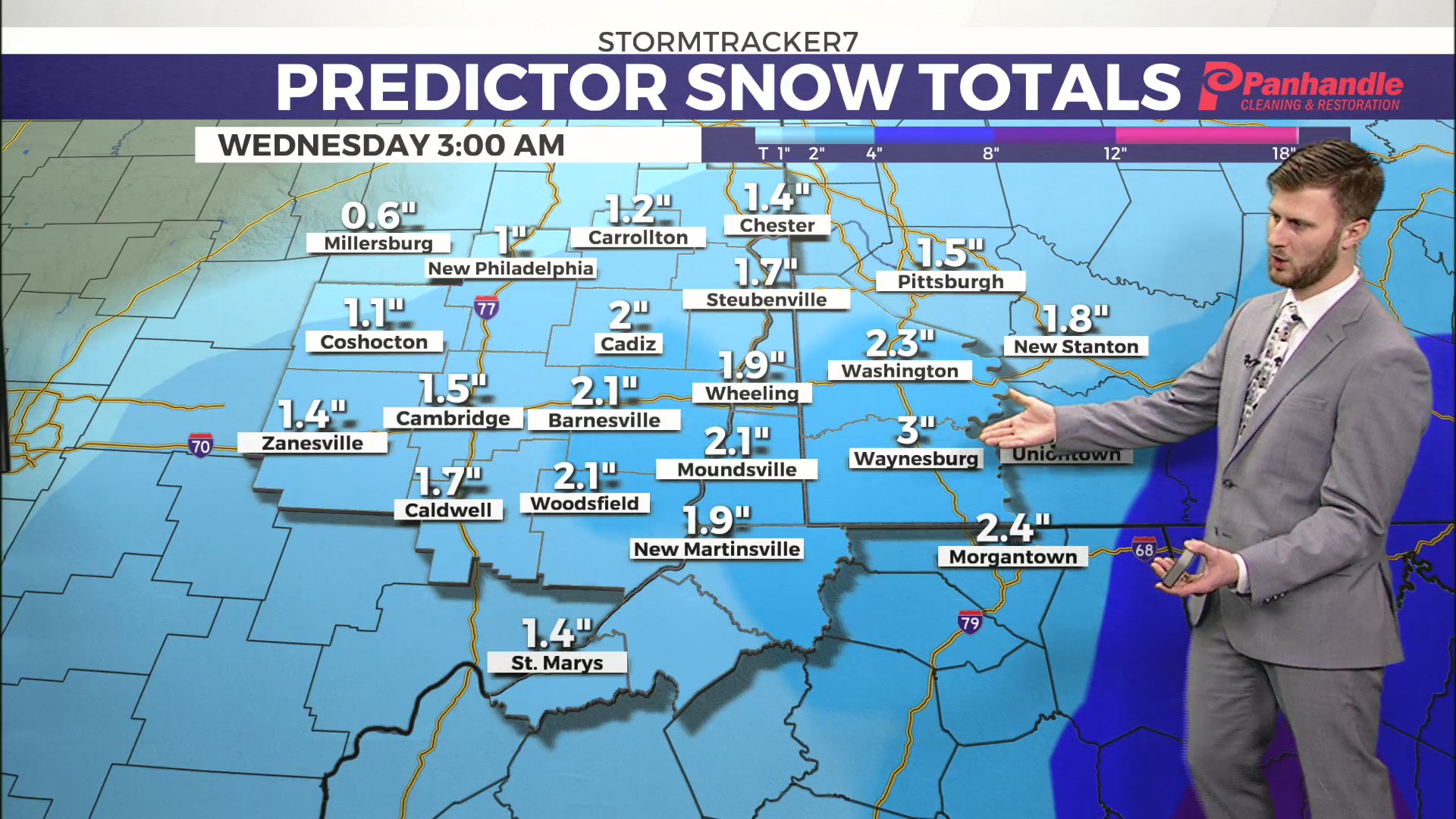 Snowfall returns to West Virginia, Ohio, and Pennsylvania – WTRF