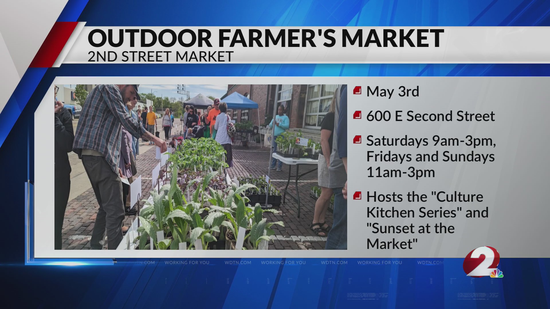 2nd Street Market preparing to open new outdoor farmer’s market – WDTN.com