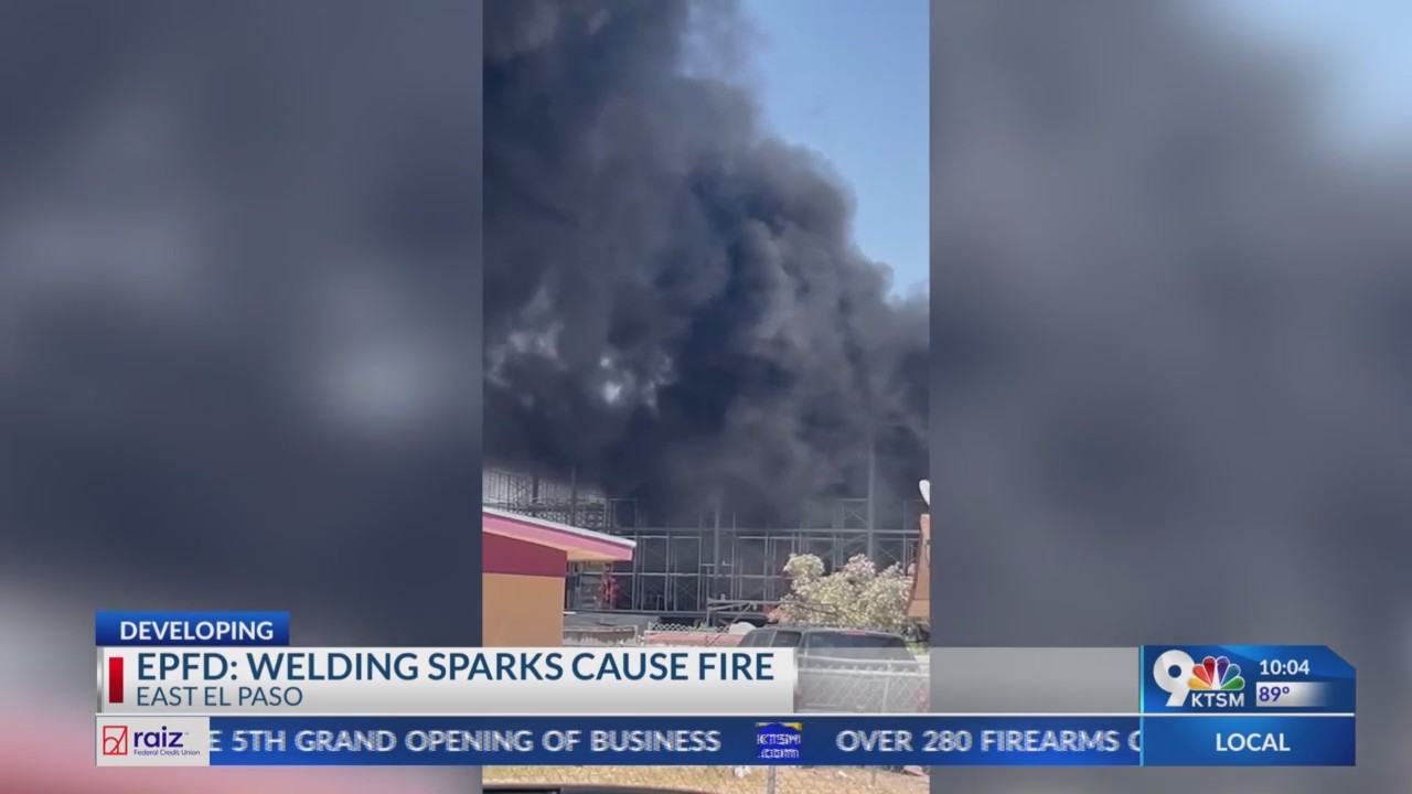 Construction worker hurt after welding incident causes fire – KTSM 9 News