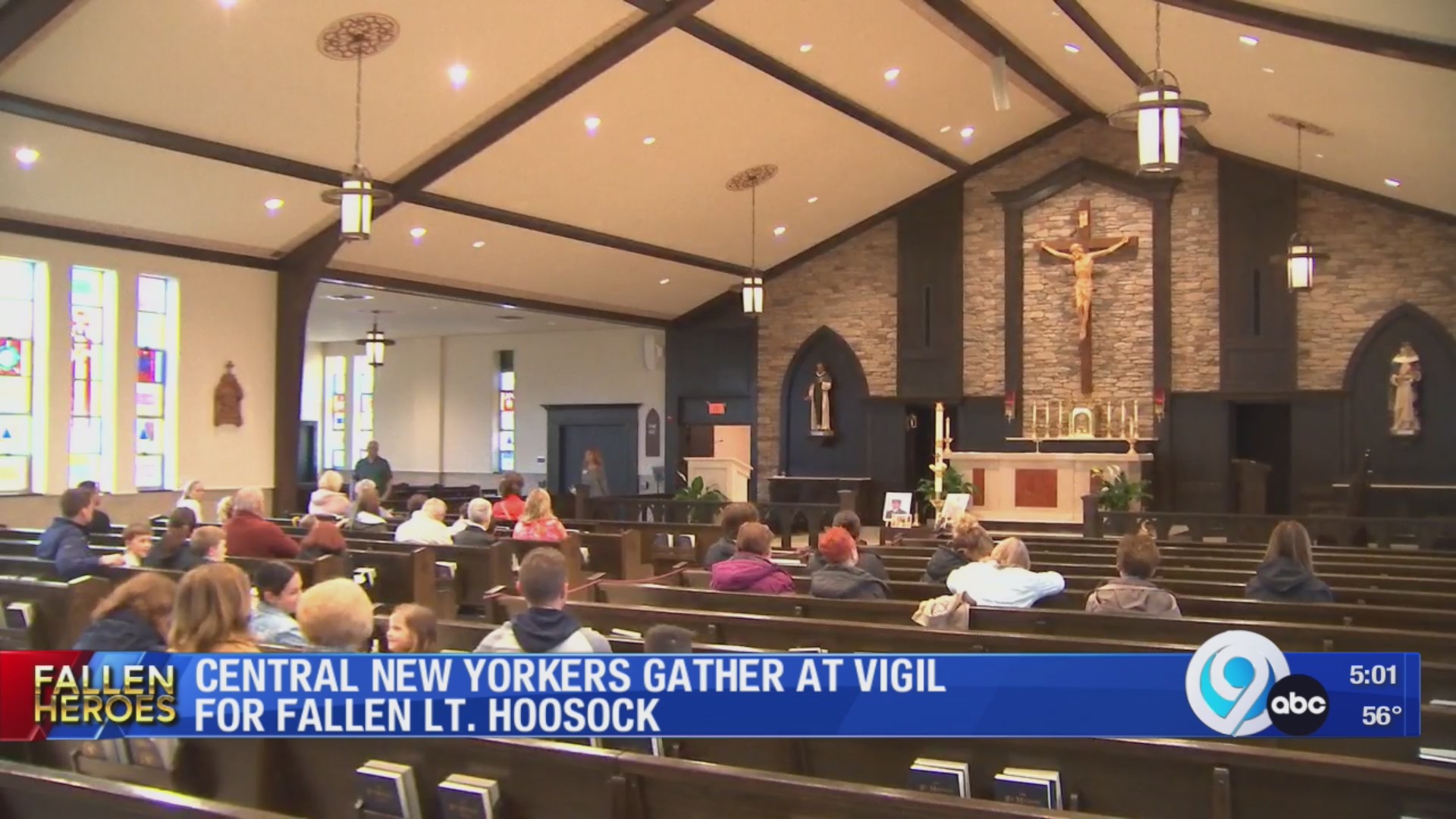 Central New Yorkers gather at vigil for fallen Lt. Hoosock – WSYR