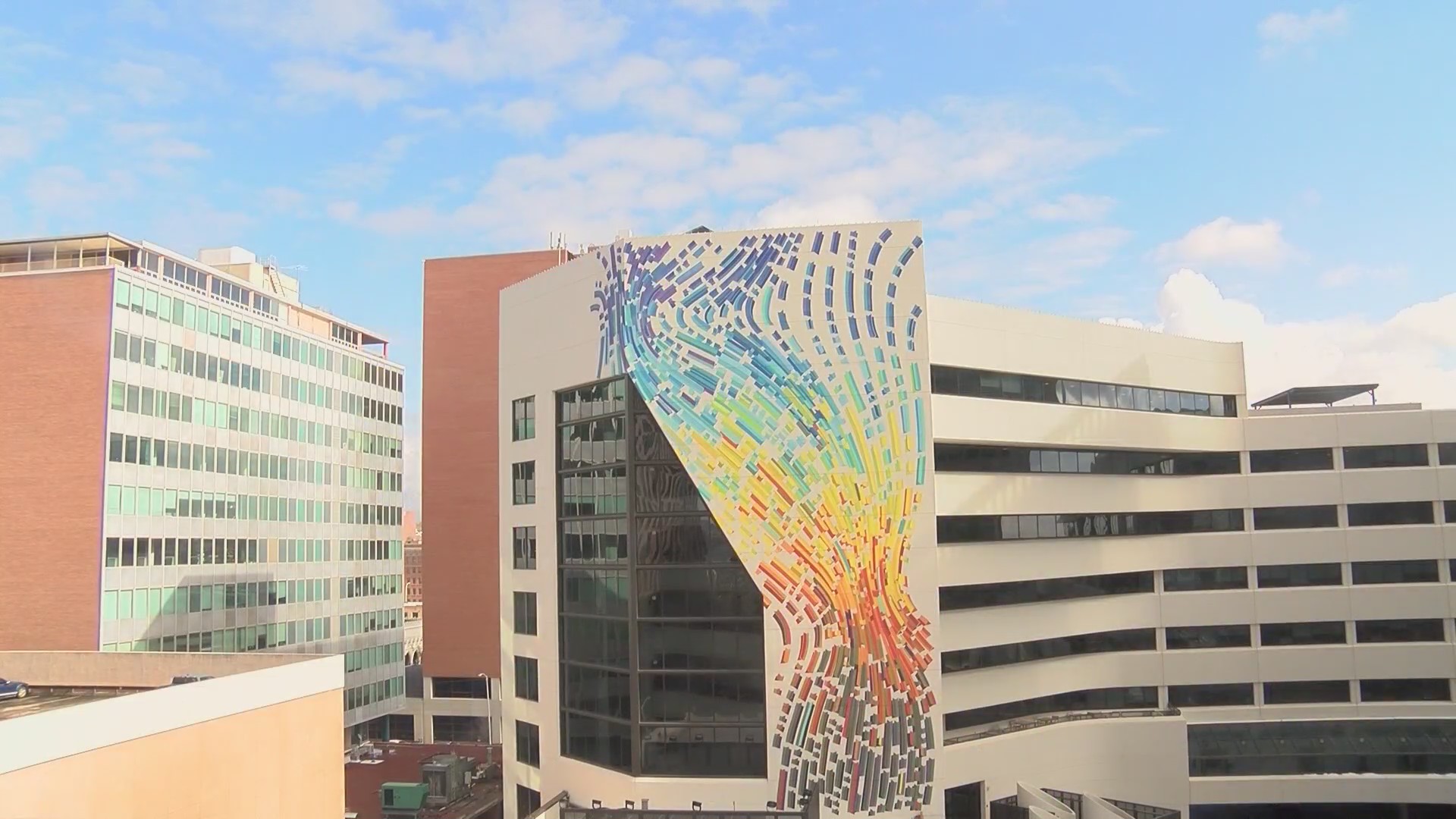 Artist creates 123-foot-tall mural in downtown Albuquerque – KRQE NEWS ...