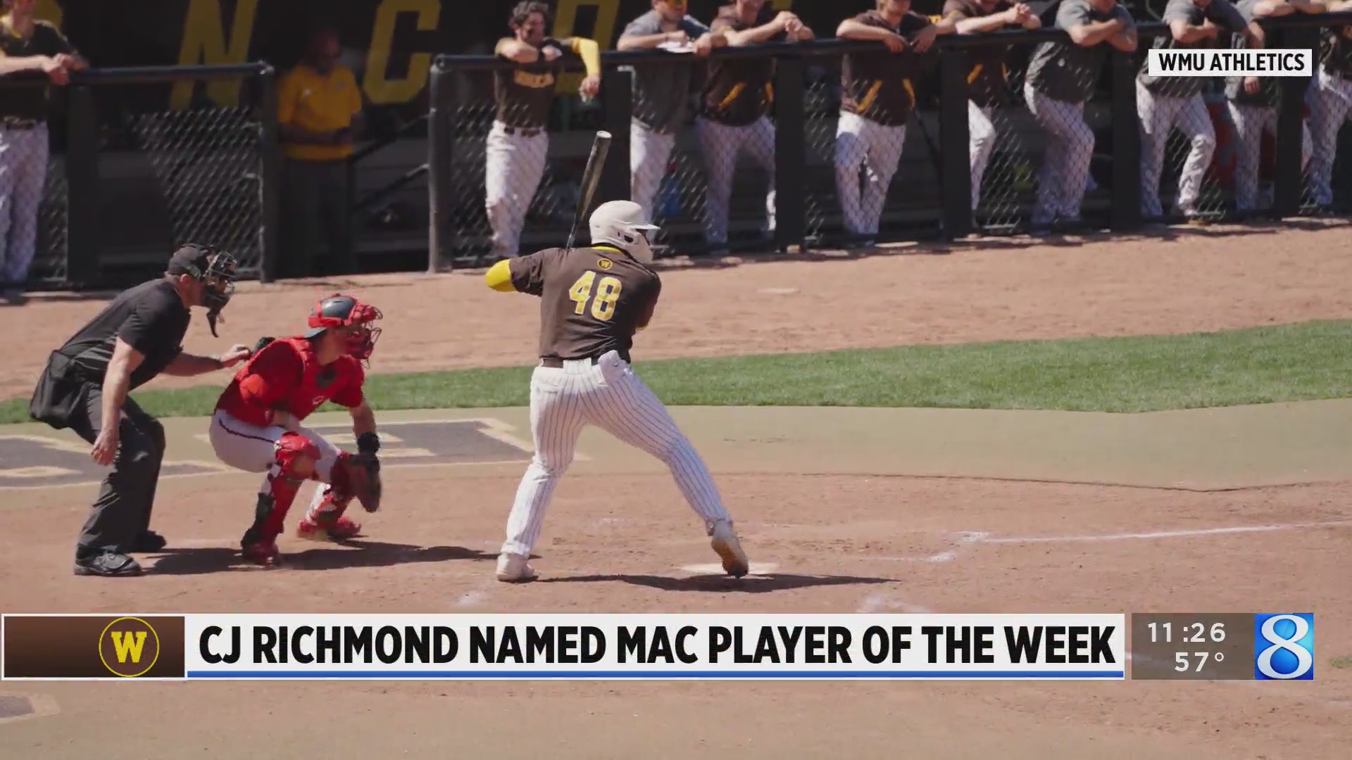 WMU’s CJ Richmond named MAC Player of the Week – KHON2