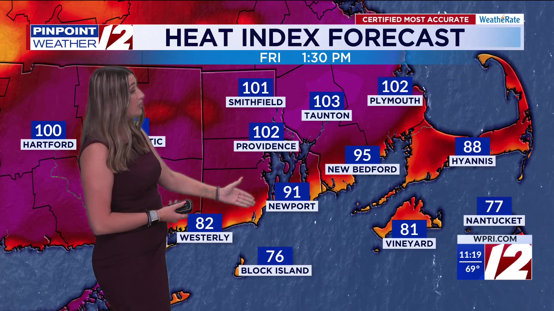 WPRI 12 Weather Forecast 7/23/25 – WPRI.com