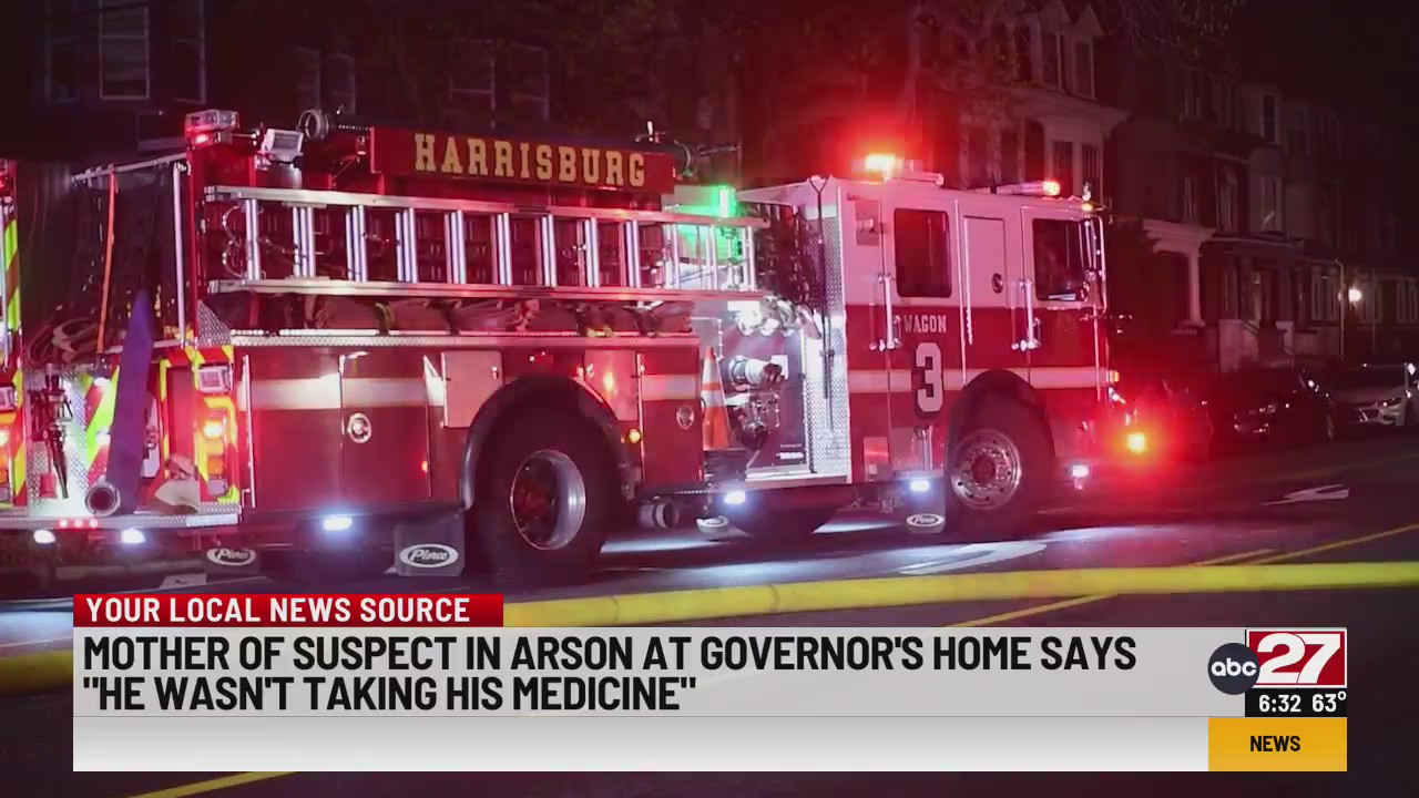 Mother of suspect in arson at Governor’s home says “he wasn’t taking ...