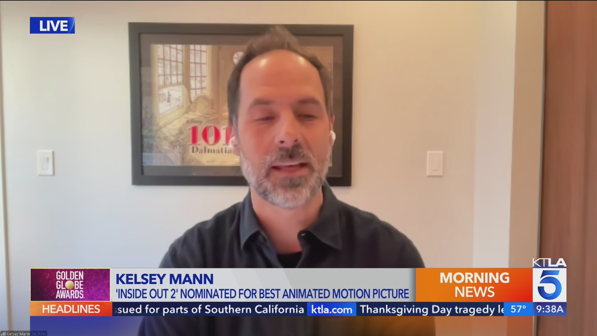 Kelsey Mann talks ‘Inside Out 2’ Golden Globe nomination – KTLA