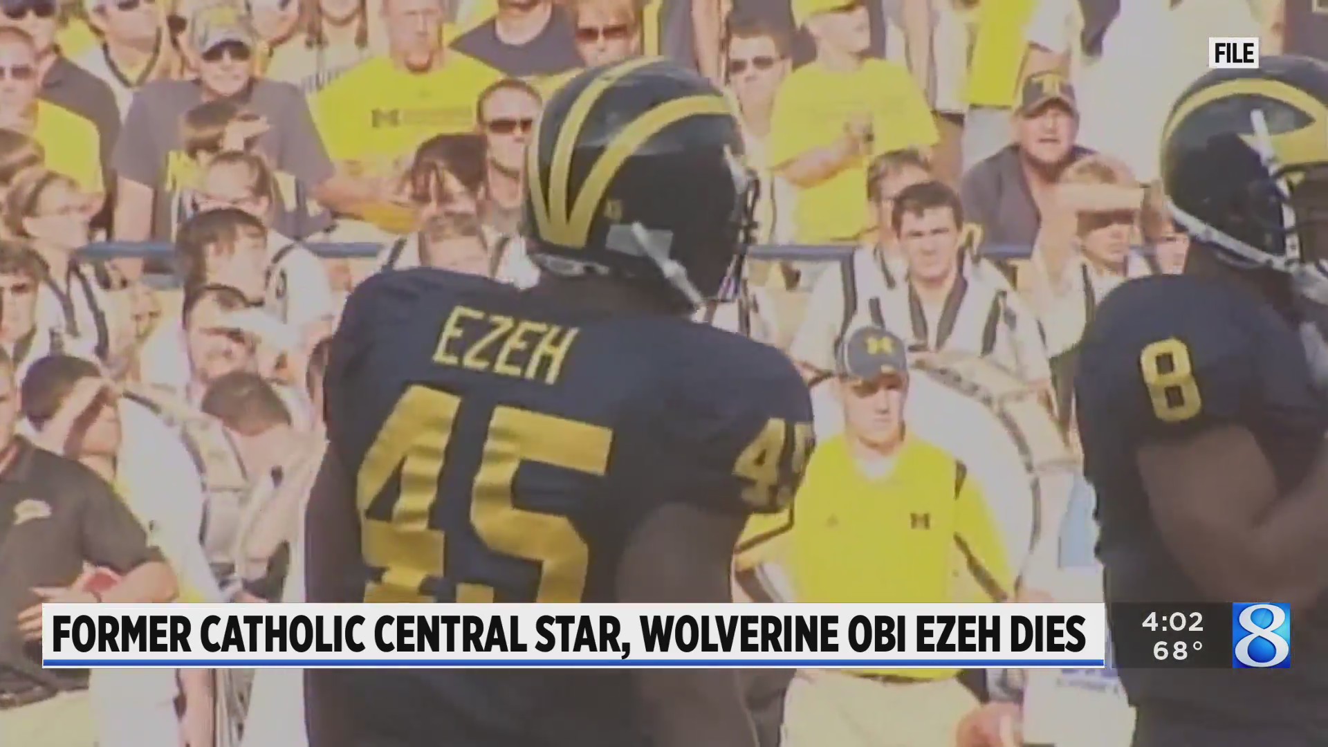 Former Catholic Central star, Wolverine Obi Ezeh dies – WOODTV.com