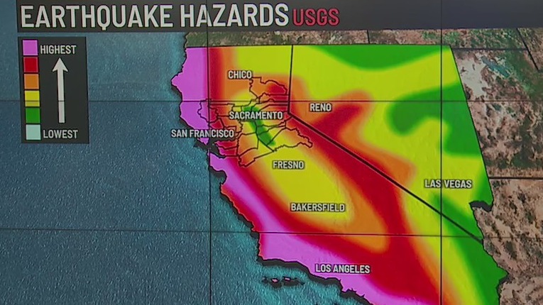 Sacramento area the part of California with the lowest earthquake risk ...
