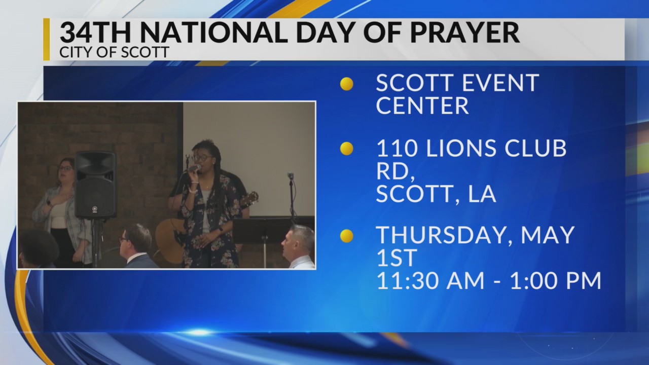 City of Scott participating in 34th Annual National Day of Prayer ...