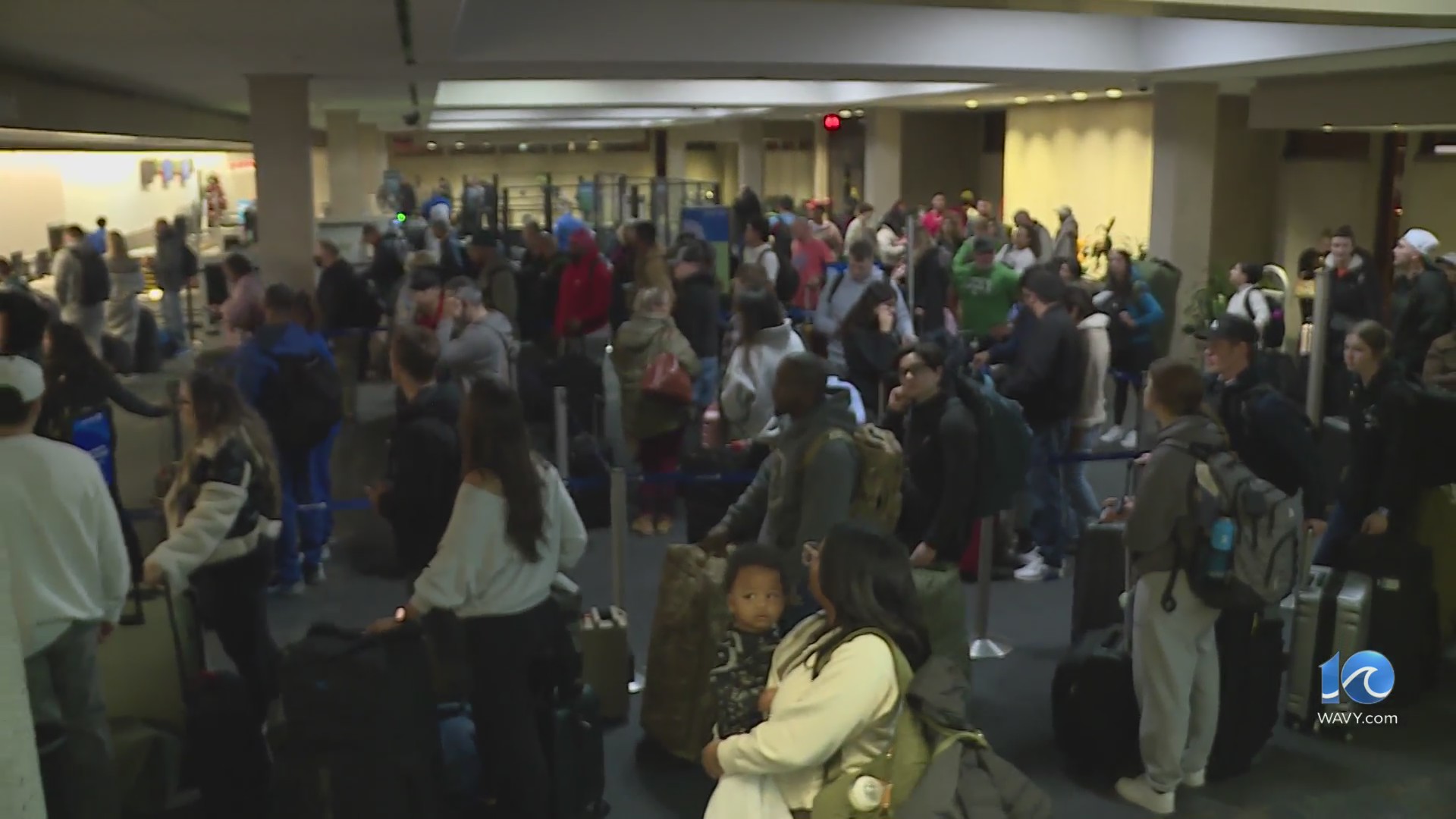 Long lines at ORF ahead of holiday travel season – WAVY.com