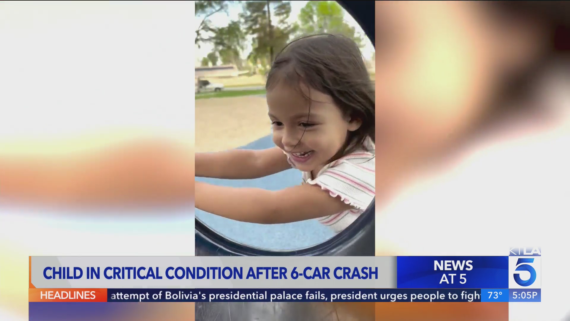 Child left in critical condition after 6-vehicle crash in Adelanto – KTLA