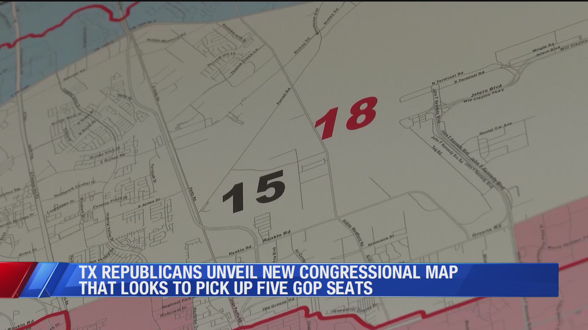 TX Representatives unveil new congressional map looking for 5 GOP seats ...