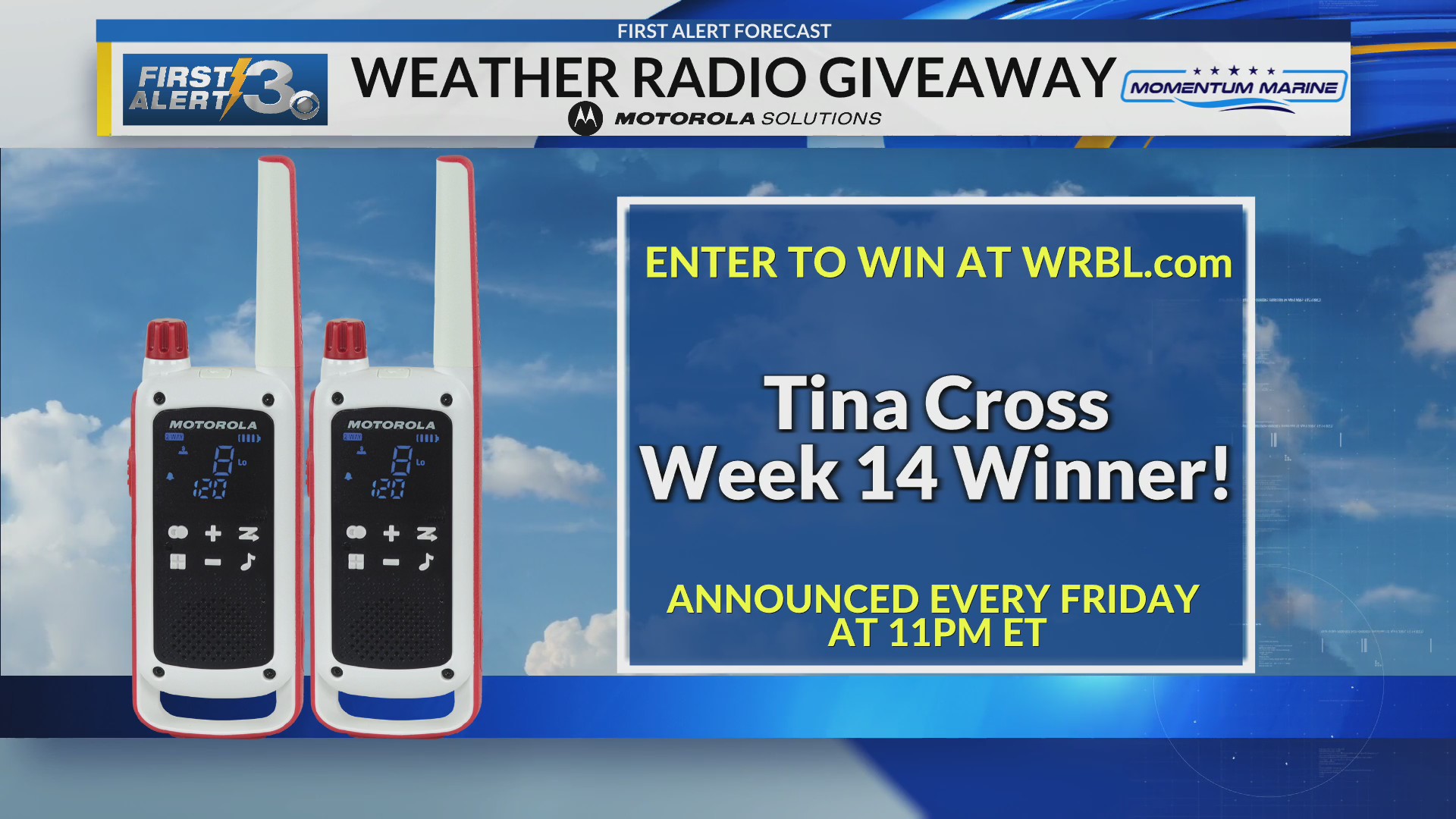 Bob Weather Update 11PM – WRBL