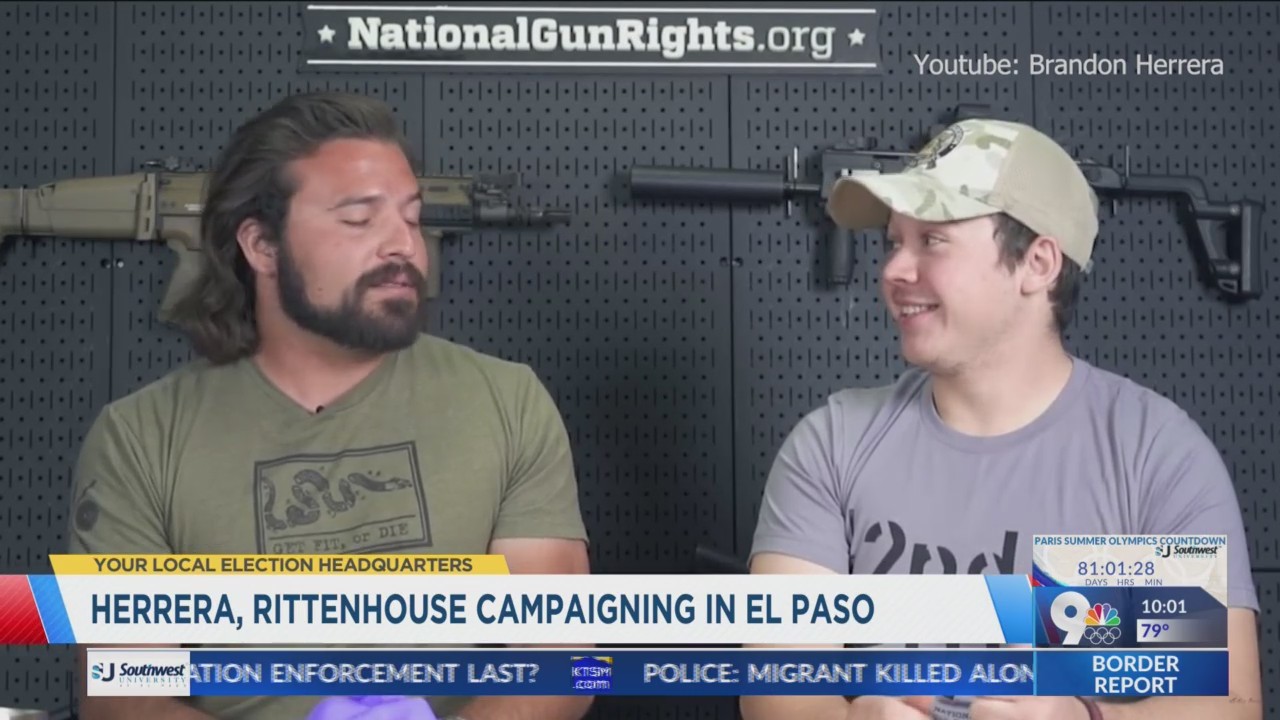 GOP candidate Brandon Herrera visits EP with Kyle Rittenhouse ...