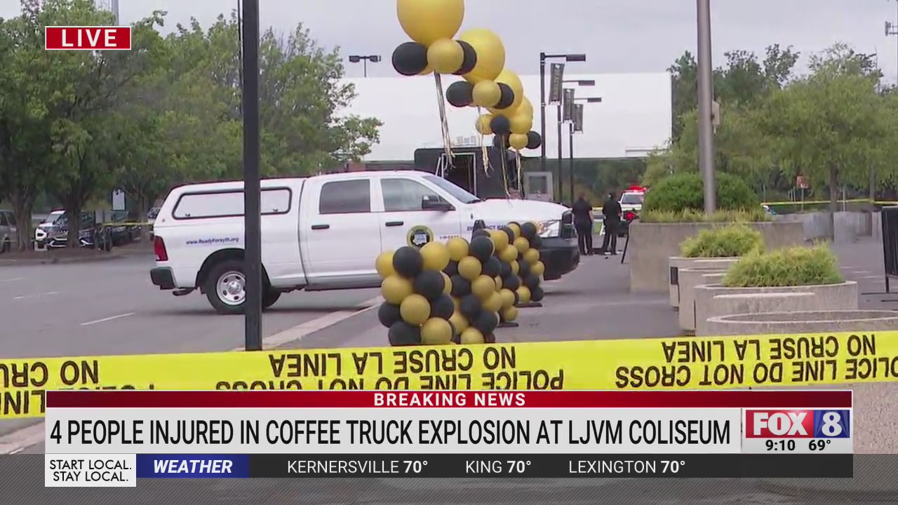 4 injured in coffee truck explosion at LJVM Coliseum in Winston-Salem ...
