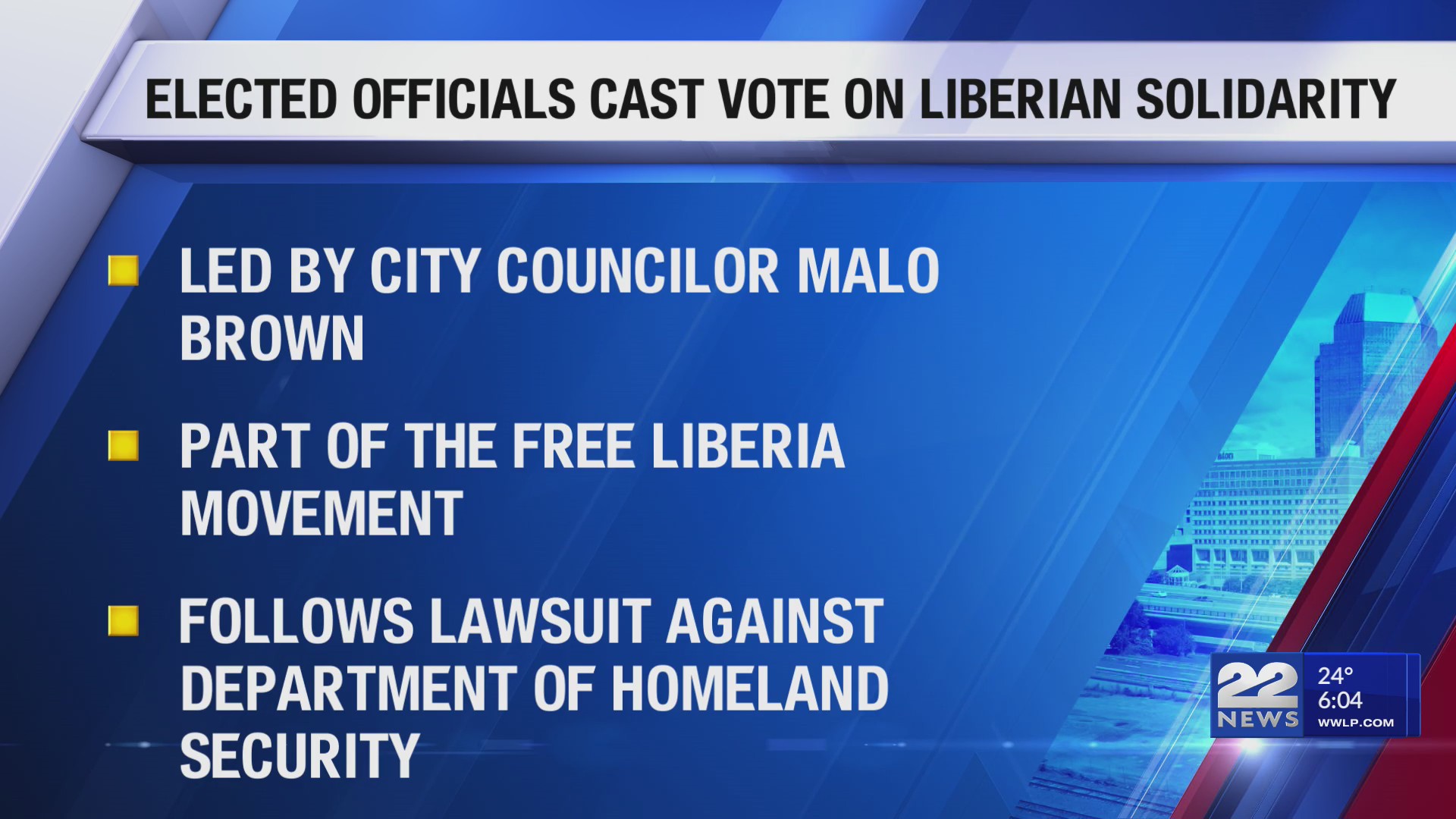 Elected officials cast vote on Liberian solidarity – WWLP