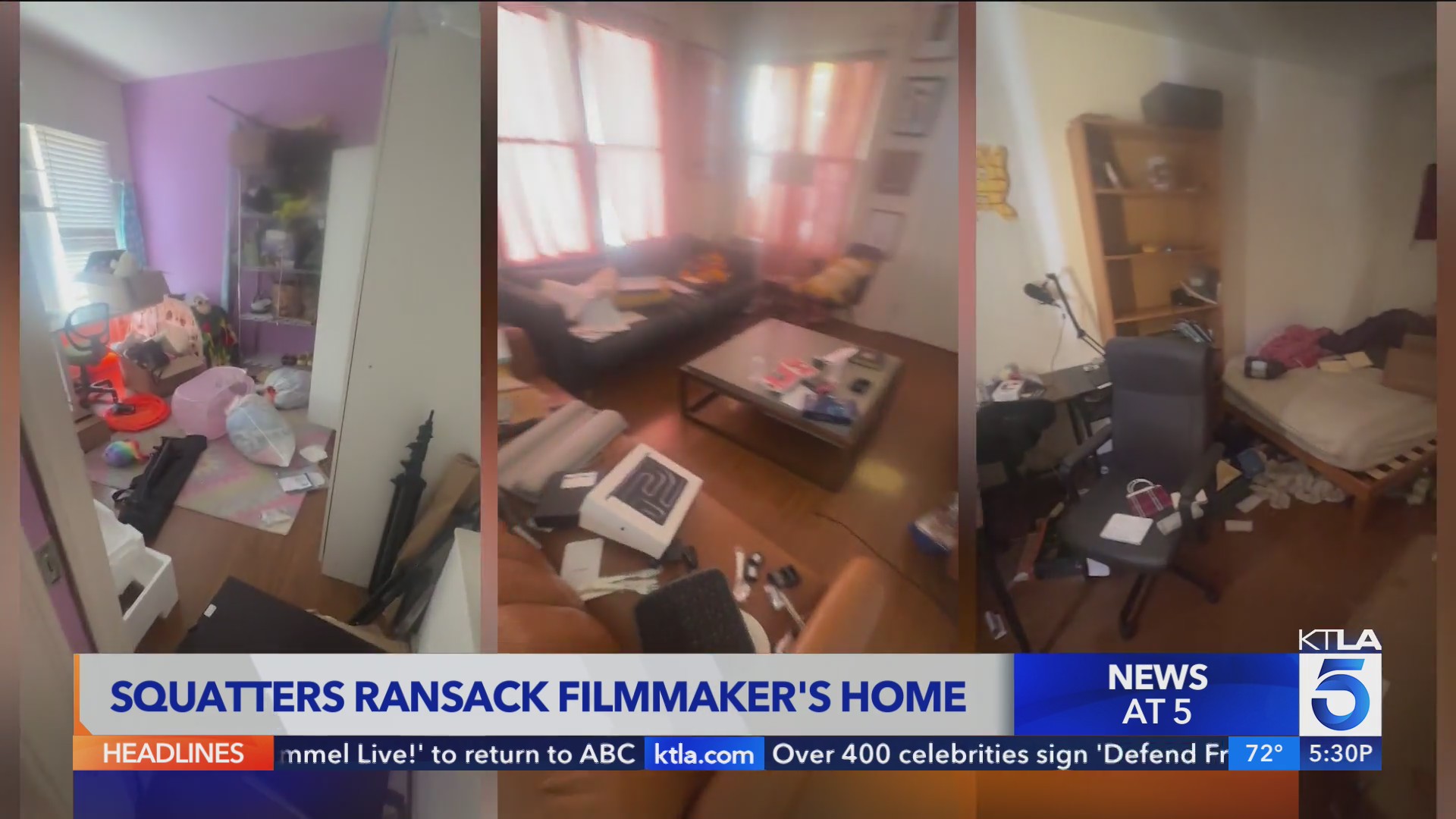 Squatters ransack filmmaker’s home in Santa Monica – KTLA