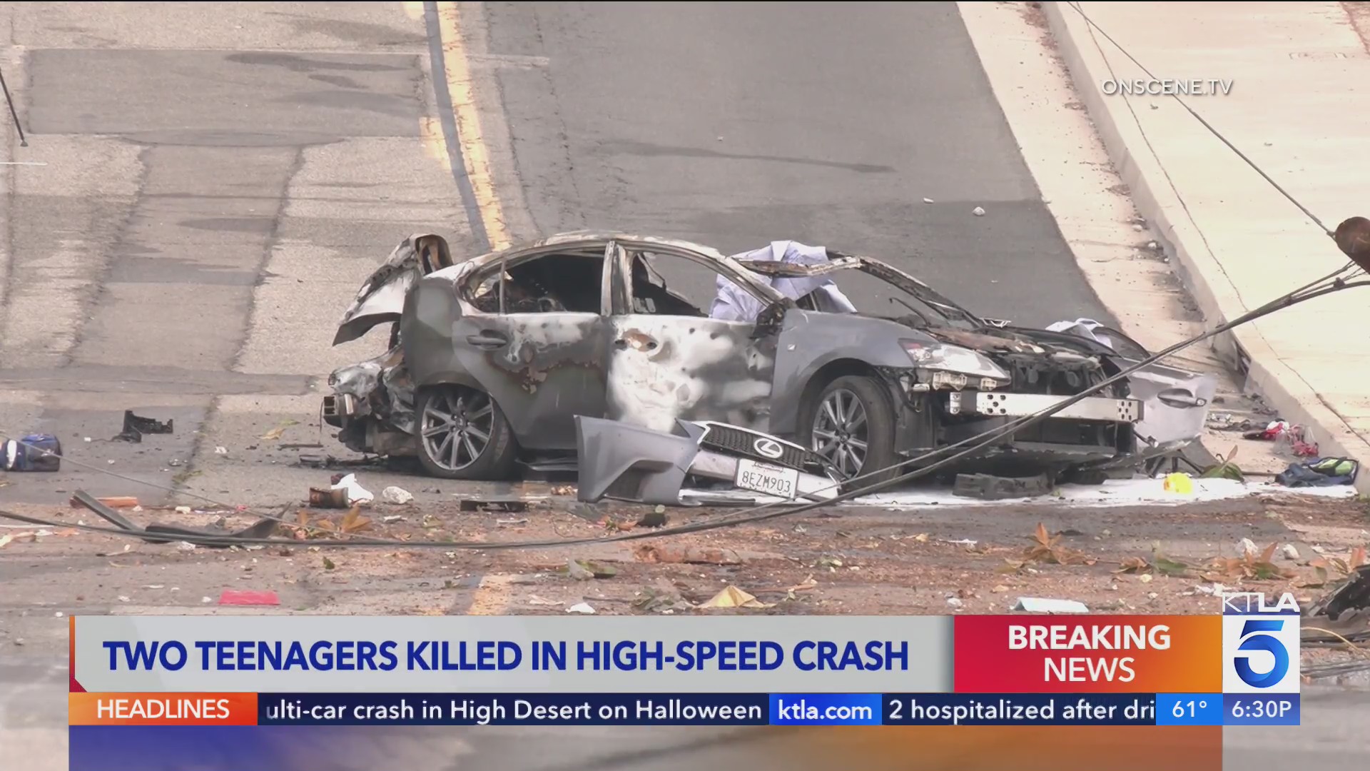 2 teens killed, 1 hospitalized in suspected DUI crash in Riverside – KTLA