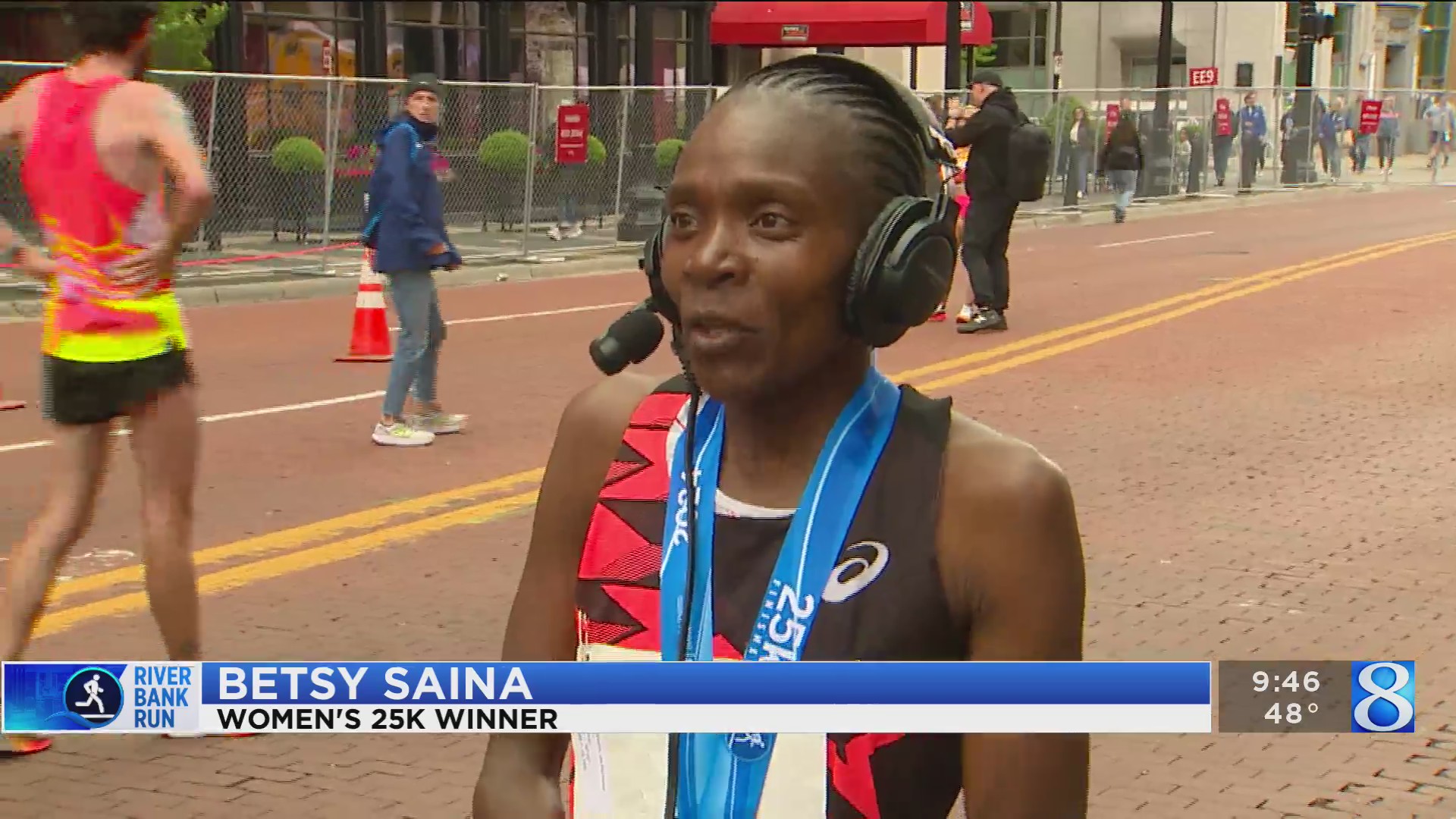Betsy Saina, Diego Estrada win Amway River Bank Run 25K – KRON4