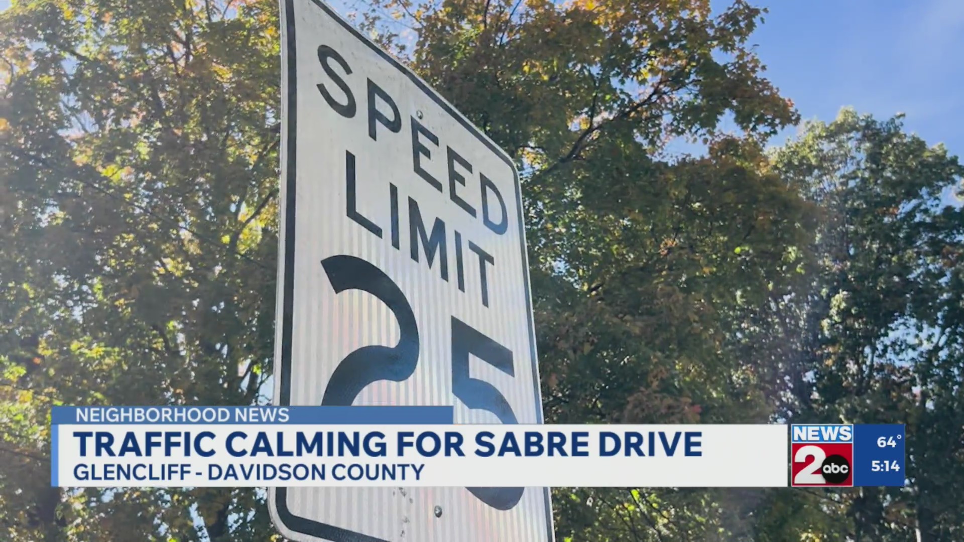 Traffic calming for Sabre Drive – WKRN News 2