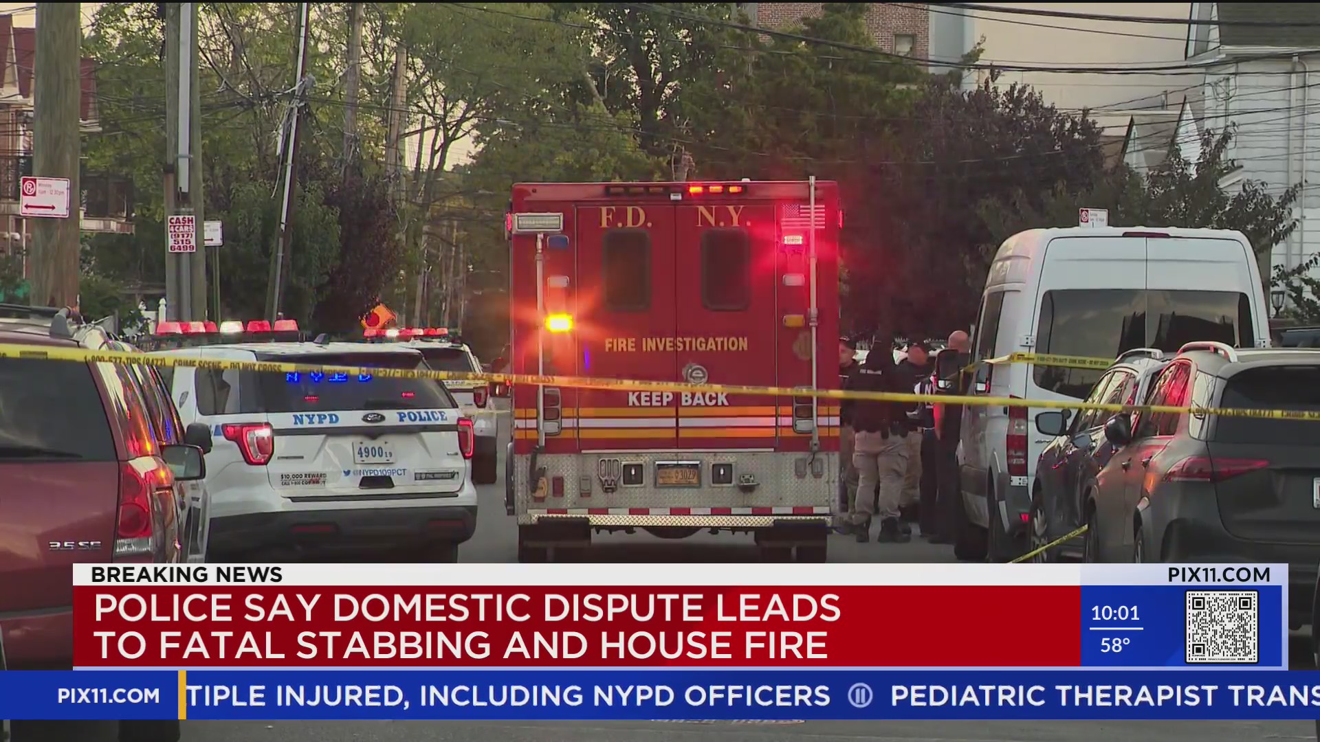 Stabbing and fire in Queens leave multiple injured, including NYPD ...