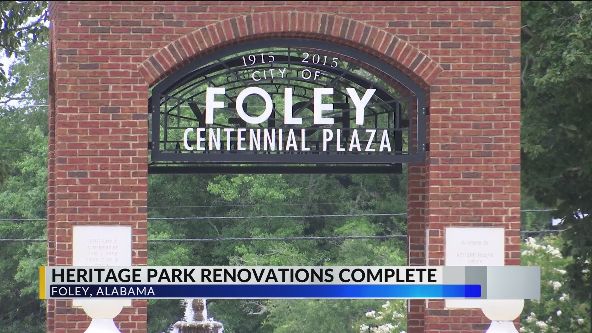 Foley dedicates improvements to Heritage Park, extension of Jessamine ...