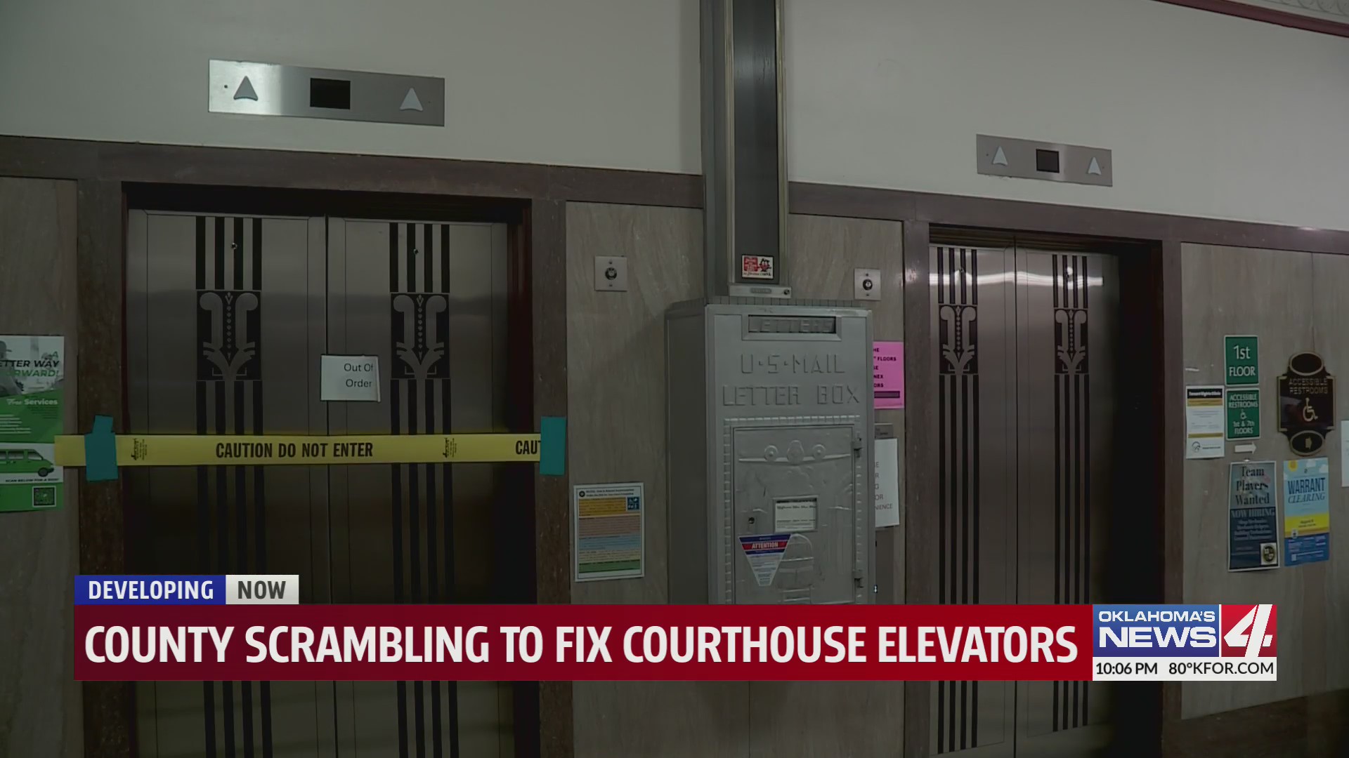 County scrambling to fix courthouse elevators – KFOR.com Oklahoma City