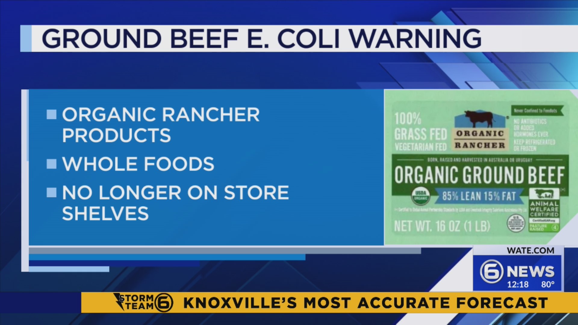 Ground beef E. coli warning – WATE 6 On Your Side