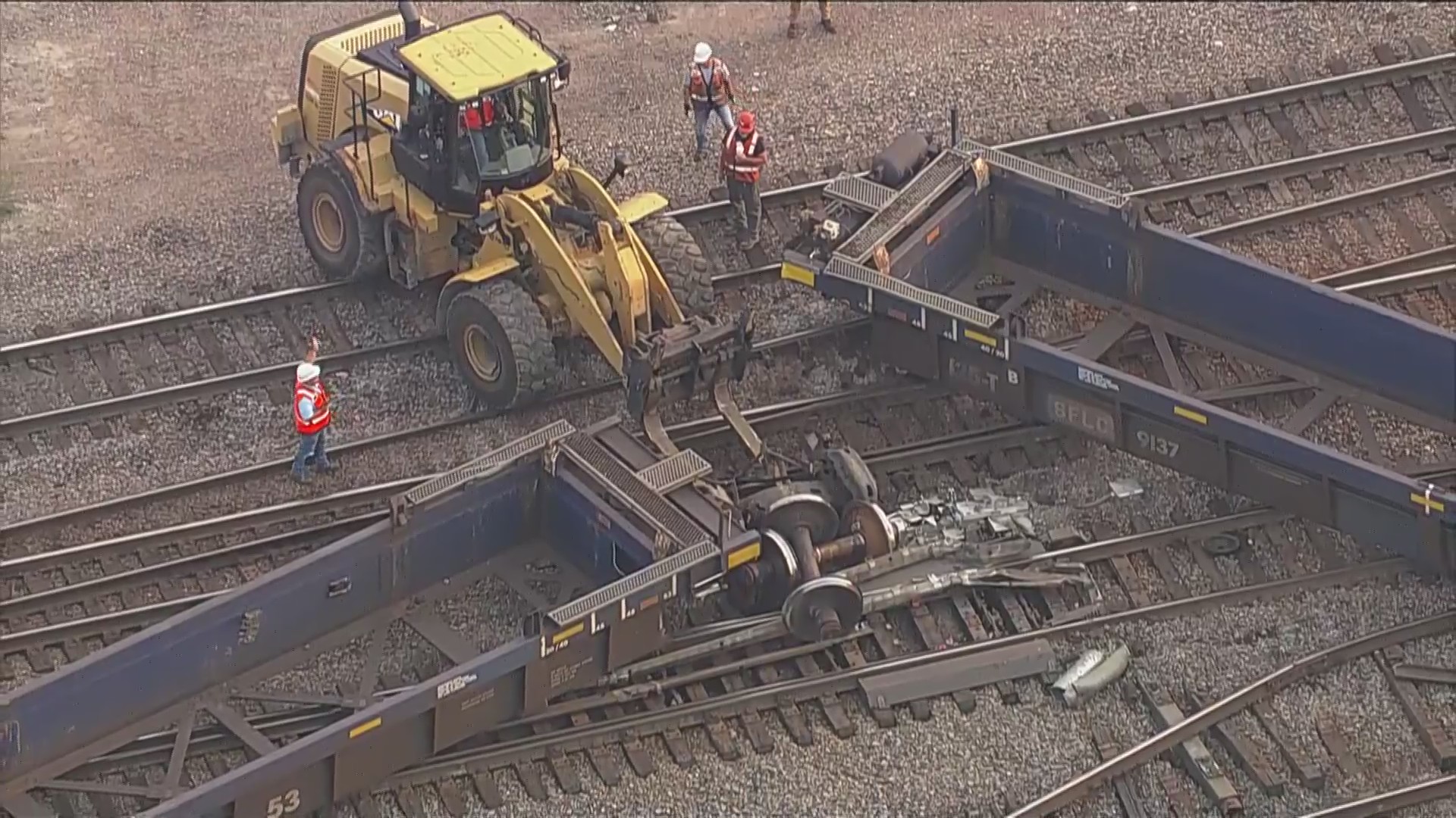 Commuters face extensive delays after freight train derailment in Aurora halts Metra BNSF trains ...