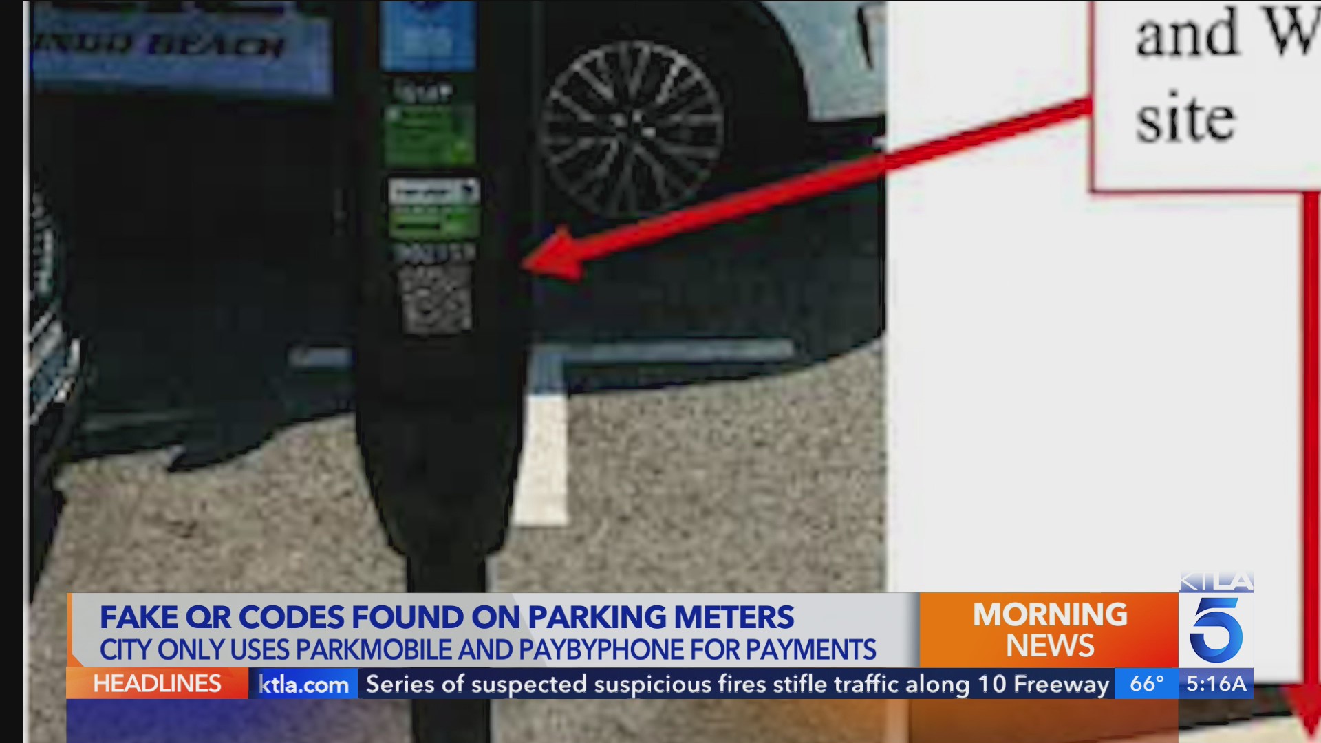 Public warned of fake QR codes found on Redondo Beach parking meters – KTLA