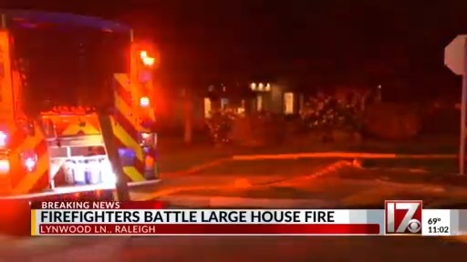 Crews encounter heavy flames at Raleigh house fire – CBS17.com